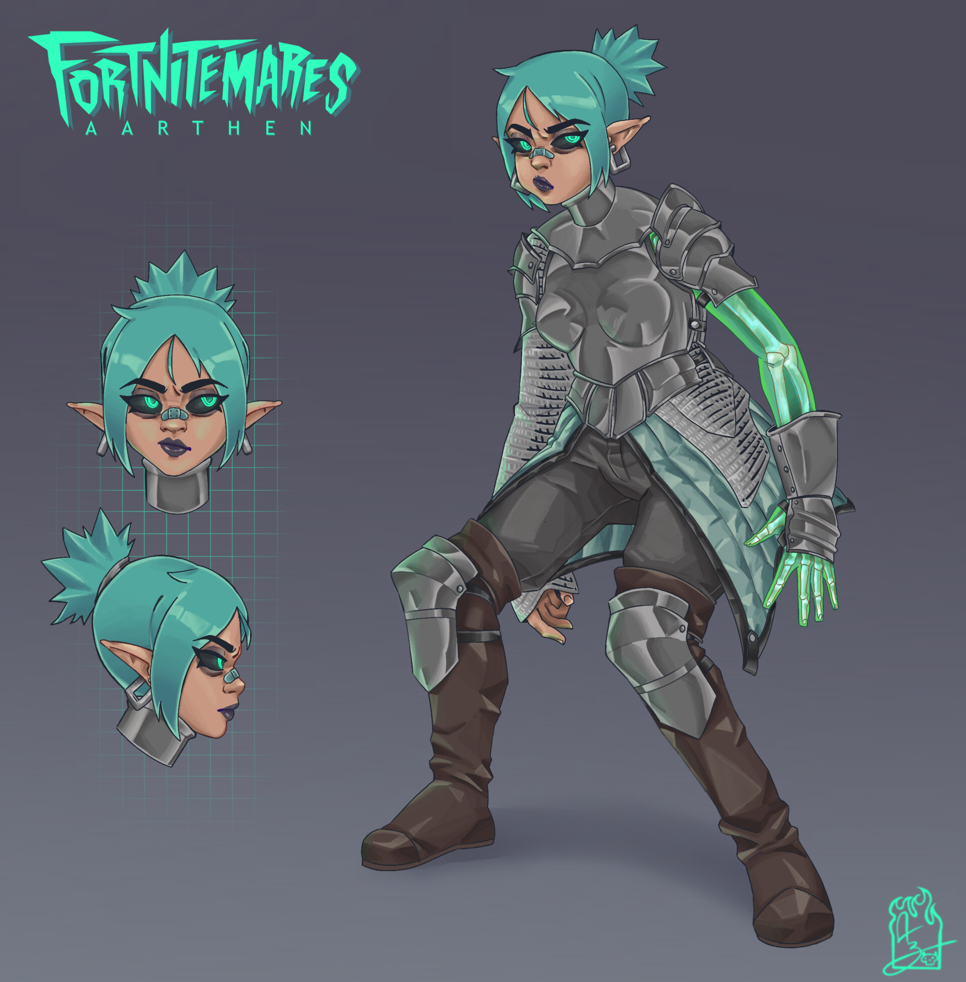 ArtStation - Aarthen Fortnite concept skin