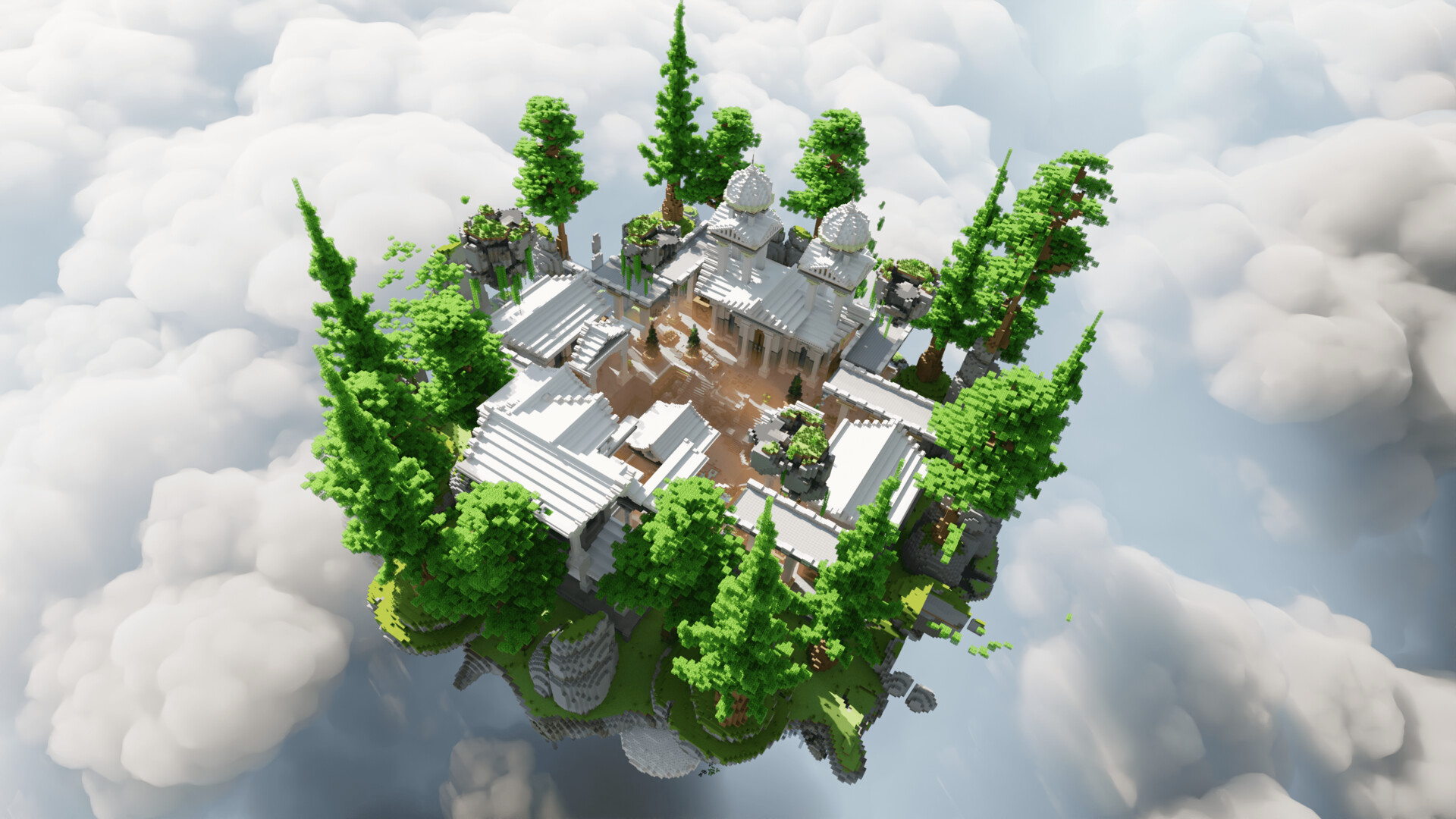 ArtStation - Minecraft - Greek Lobby