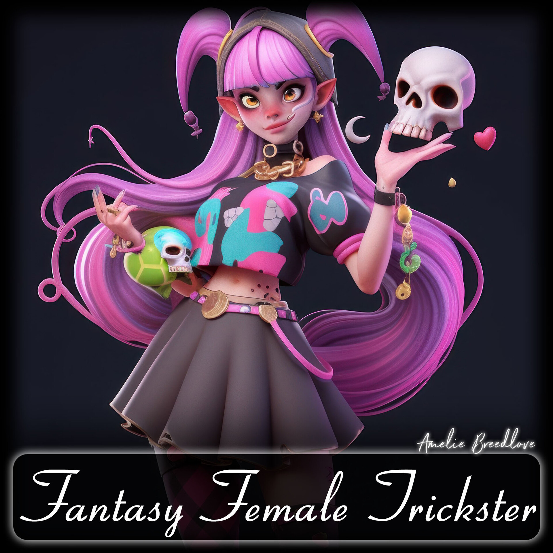 ArtStation - 200 Fantasy Female Trickster Reference Pack | 4K | v.100