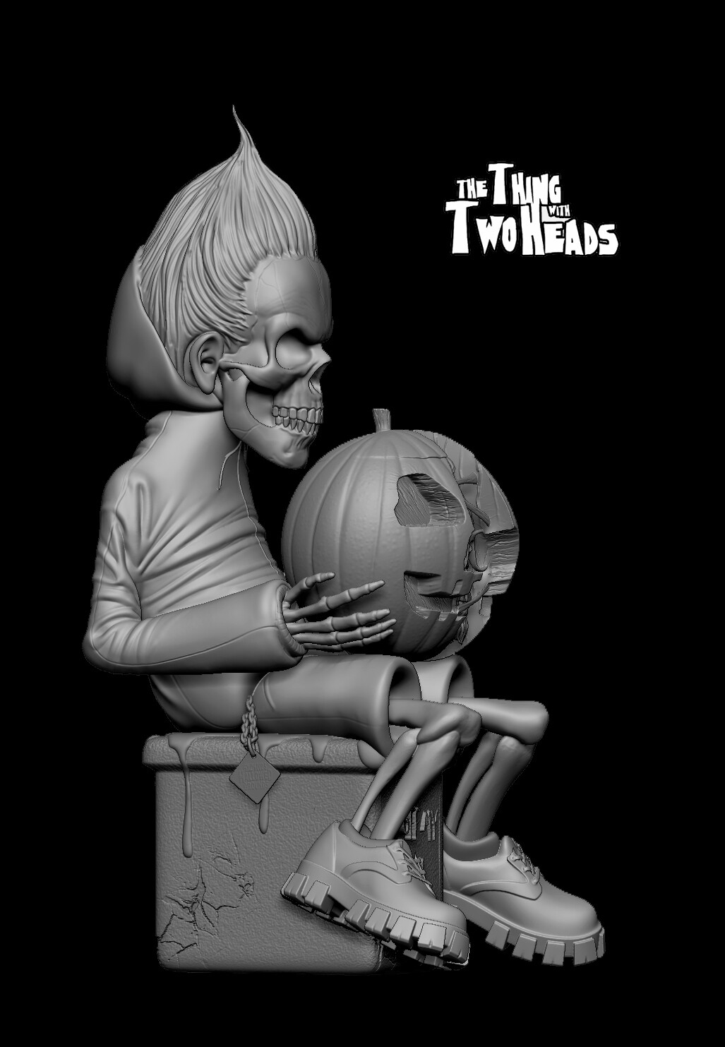 ArtStation - The Thing with two heads figure