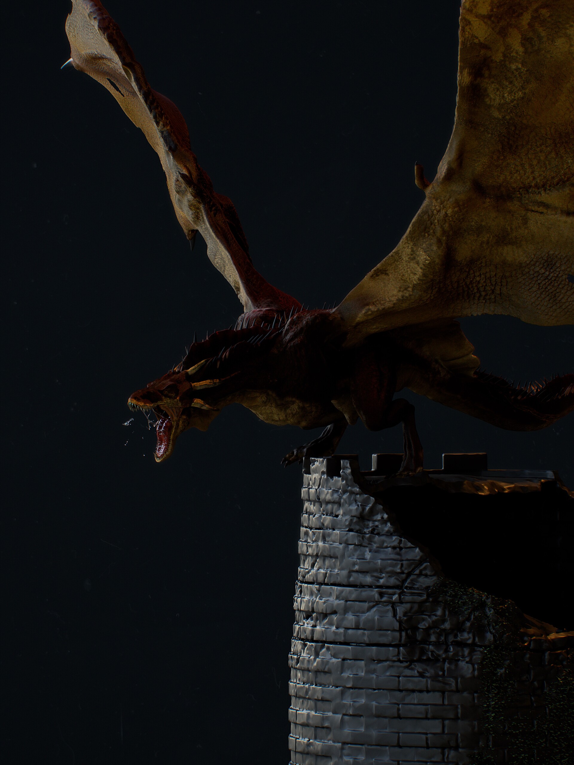 ArtStation - regular red dragon