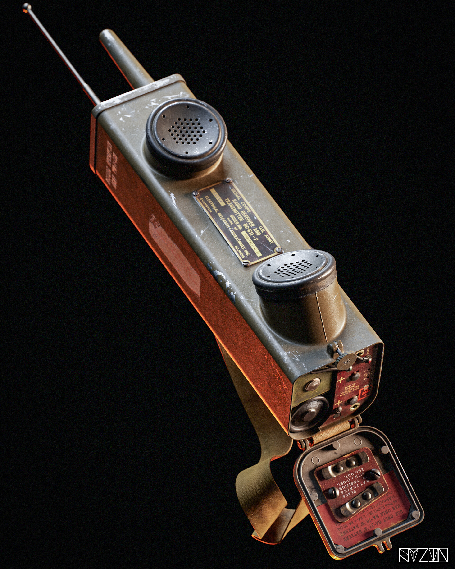 RYZIN ART - SIGNAL CORPS SCR-536