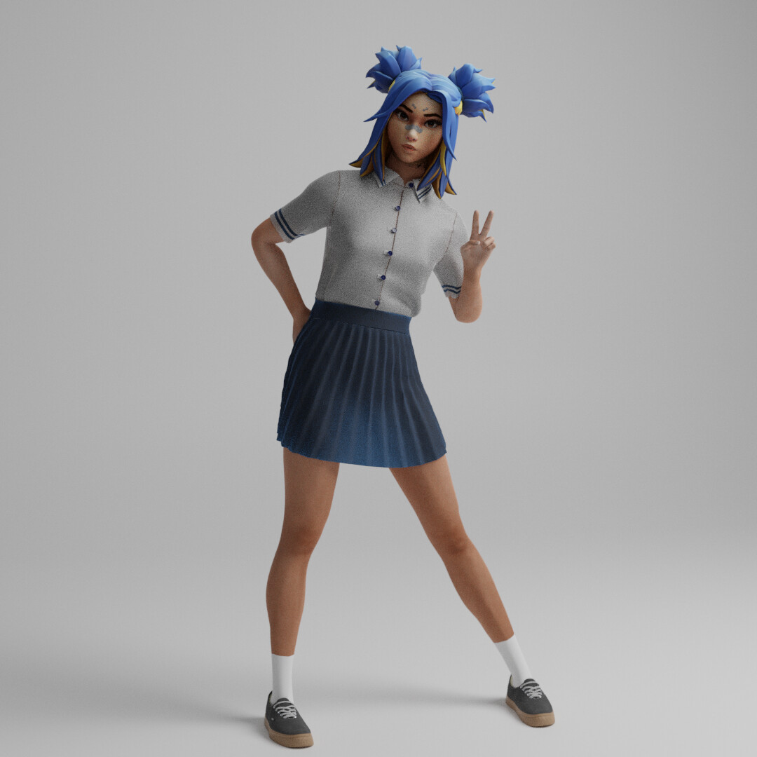 ArtStation - 3D fanart of valorant characters Neomn and Jett