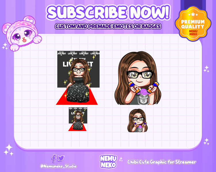 ArtStation - 🎙️CUSTOM CHIBI EMOTES