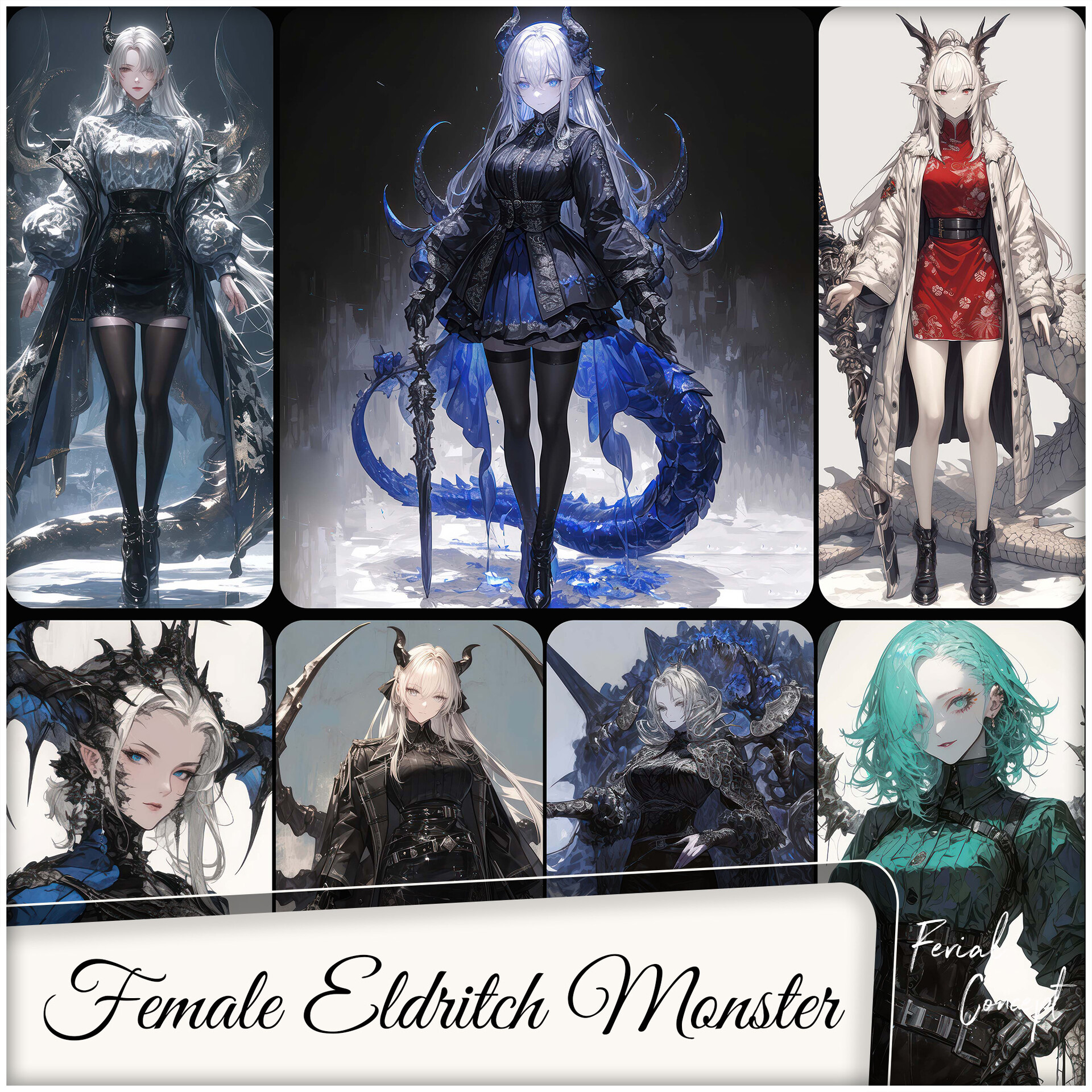 Ferial Studio - 🔹230 Female Eldritch Monster - Anime Character ...
