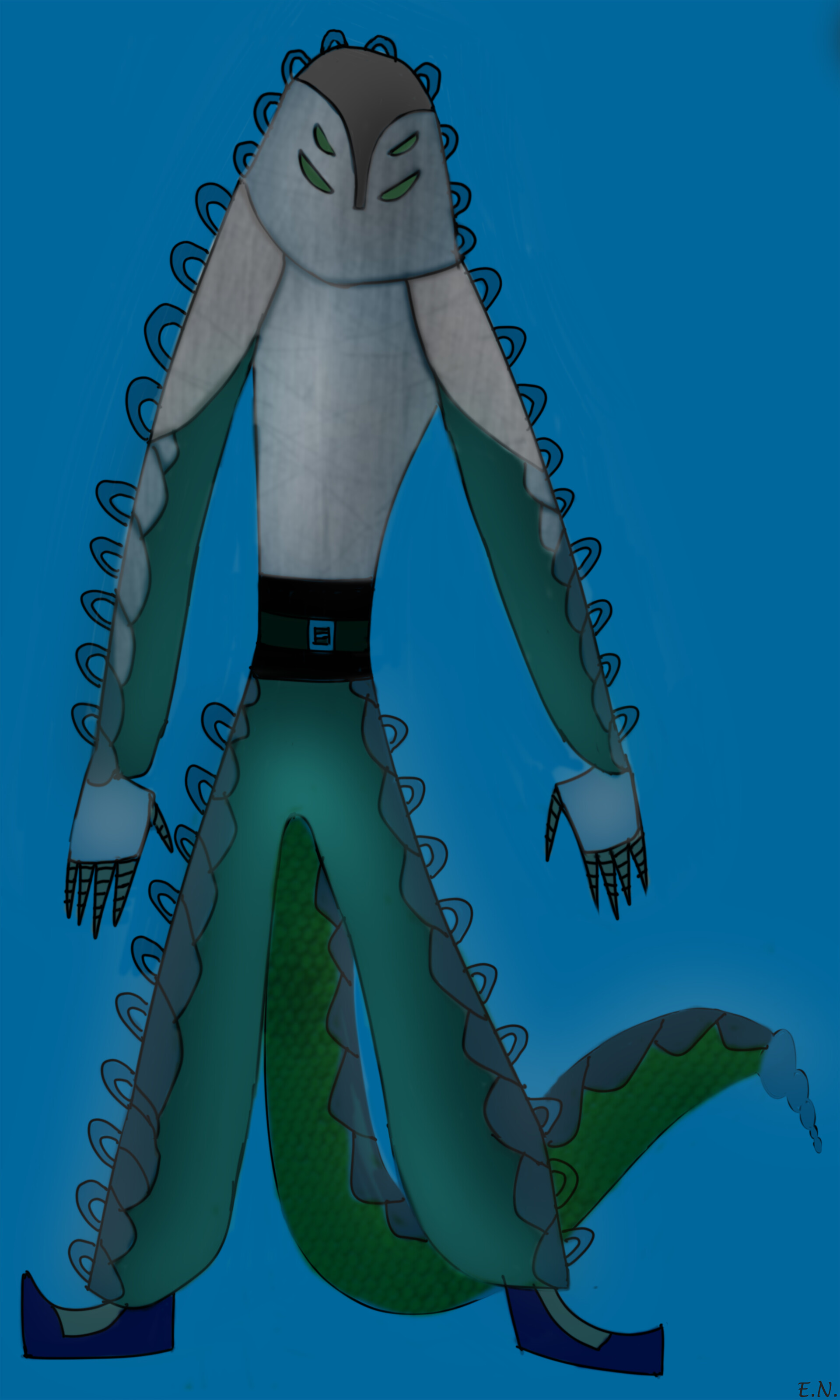 ArtStation - Yana Dharu Project - Naga Warrior Concept