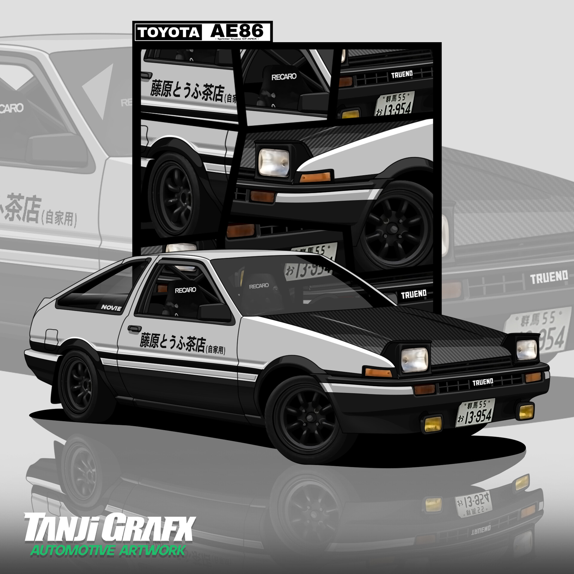 ArtStation - Initial D AE86