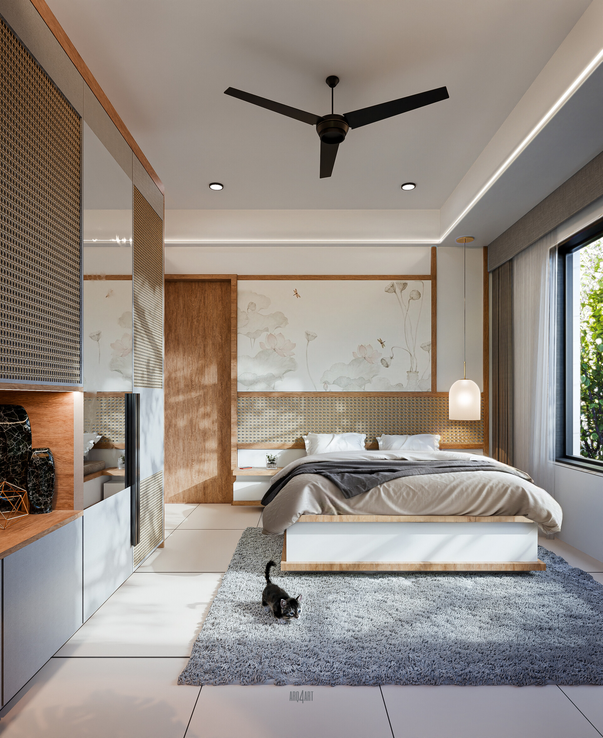 ArtStation - BEDROOM VISUALIZATION