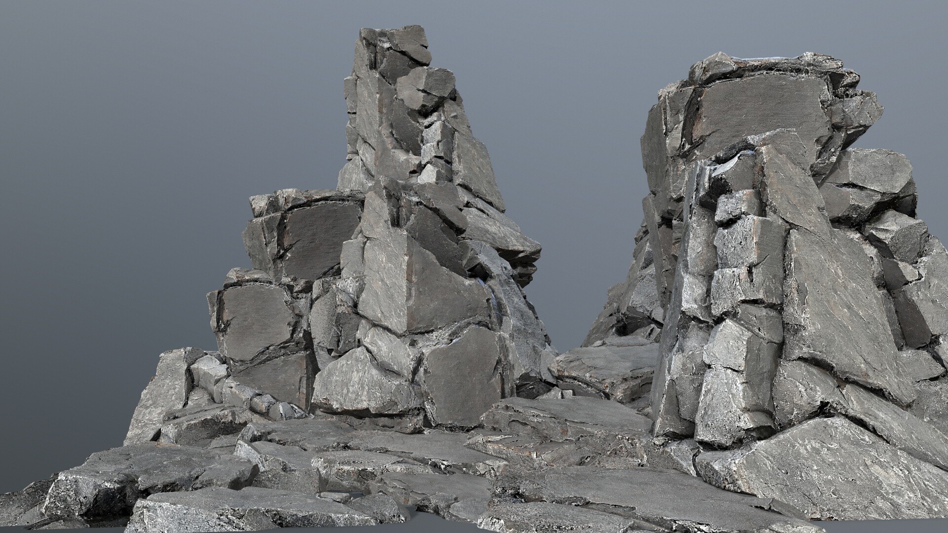 ArtStation - cliff rocks