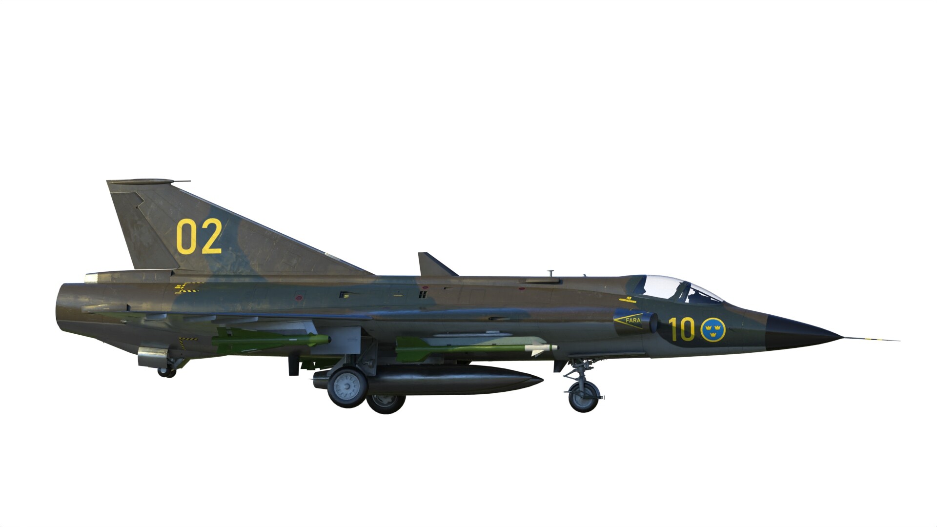 Tim Samedov - Saab 35 Draken 3D model