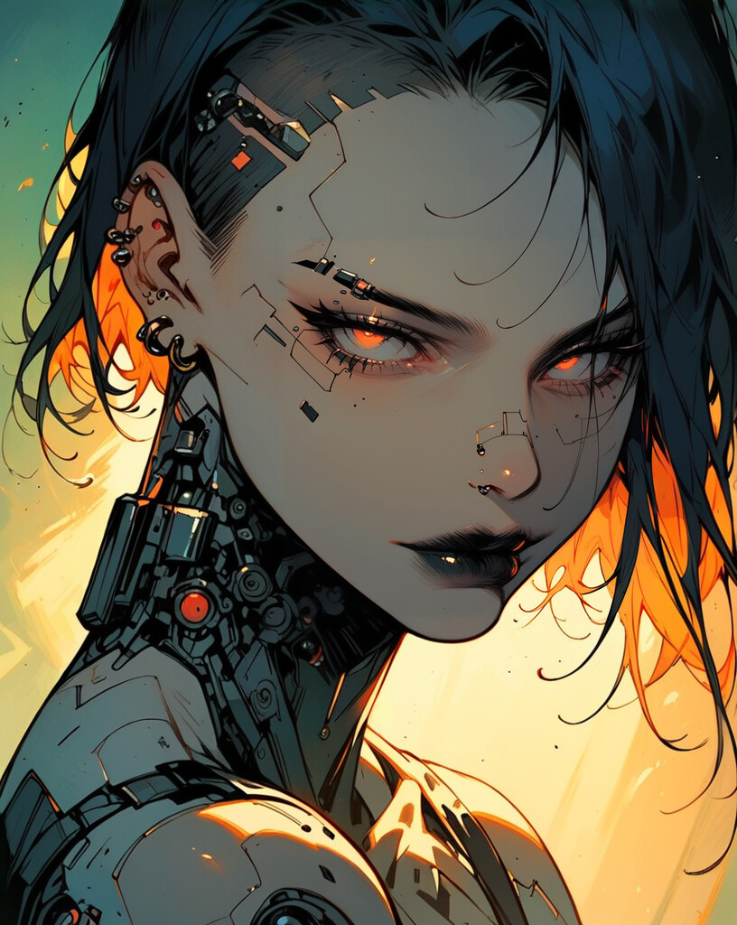 ArtStation - Cyberpunk Alt girls (AI)