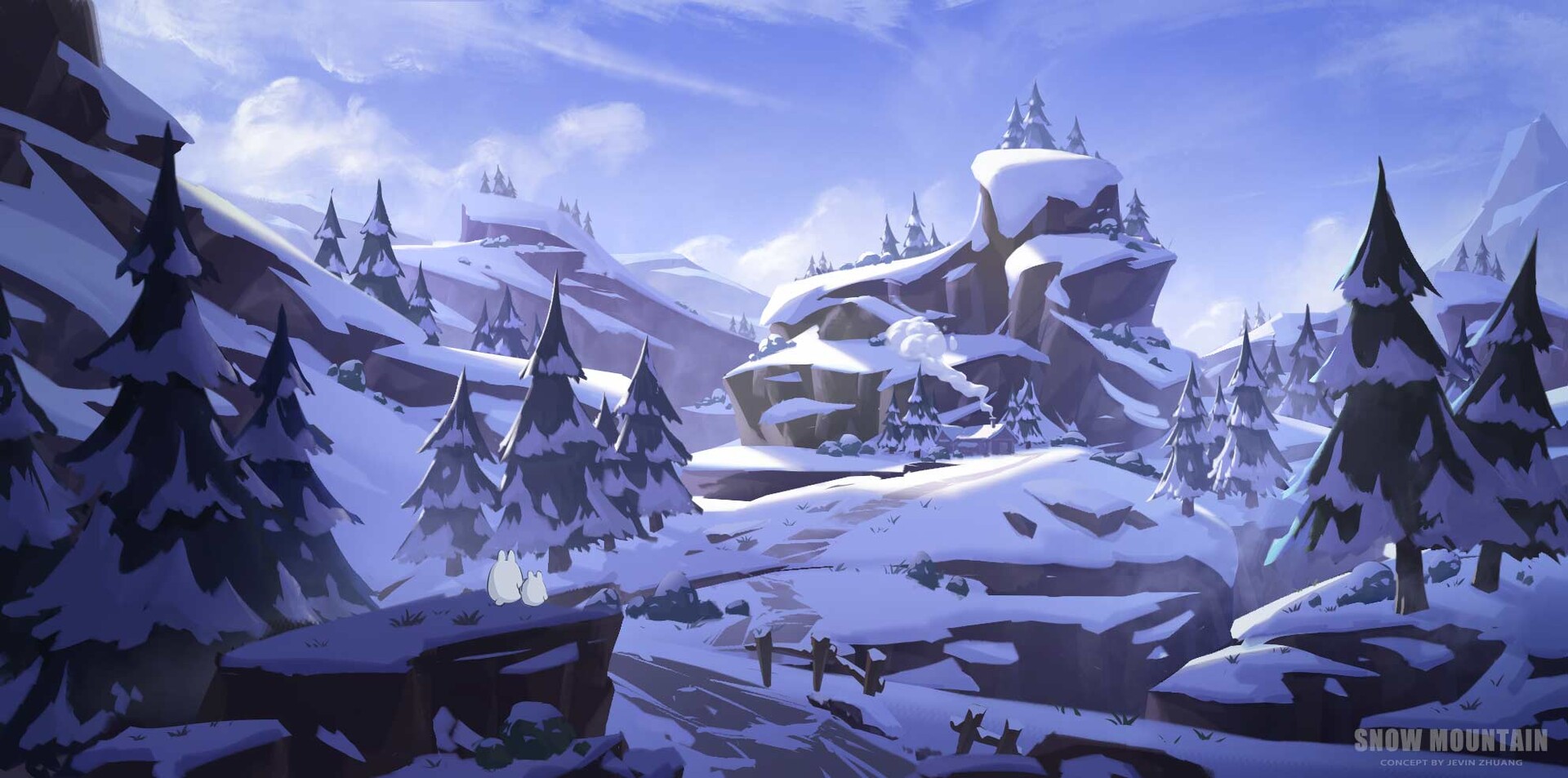 ArtStation - Snow Cabin