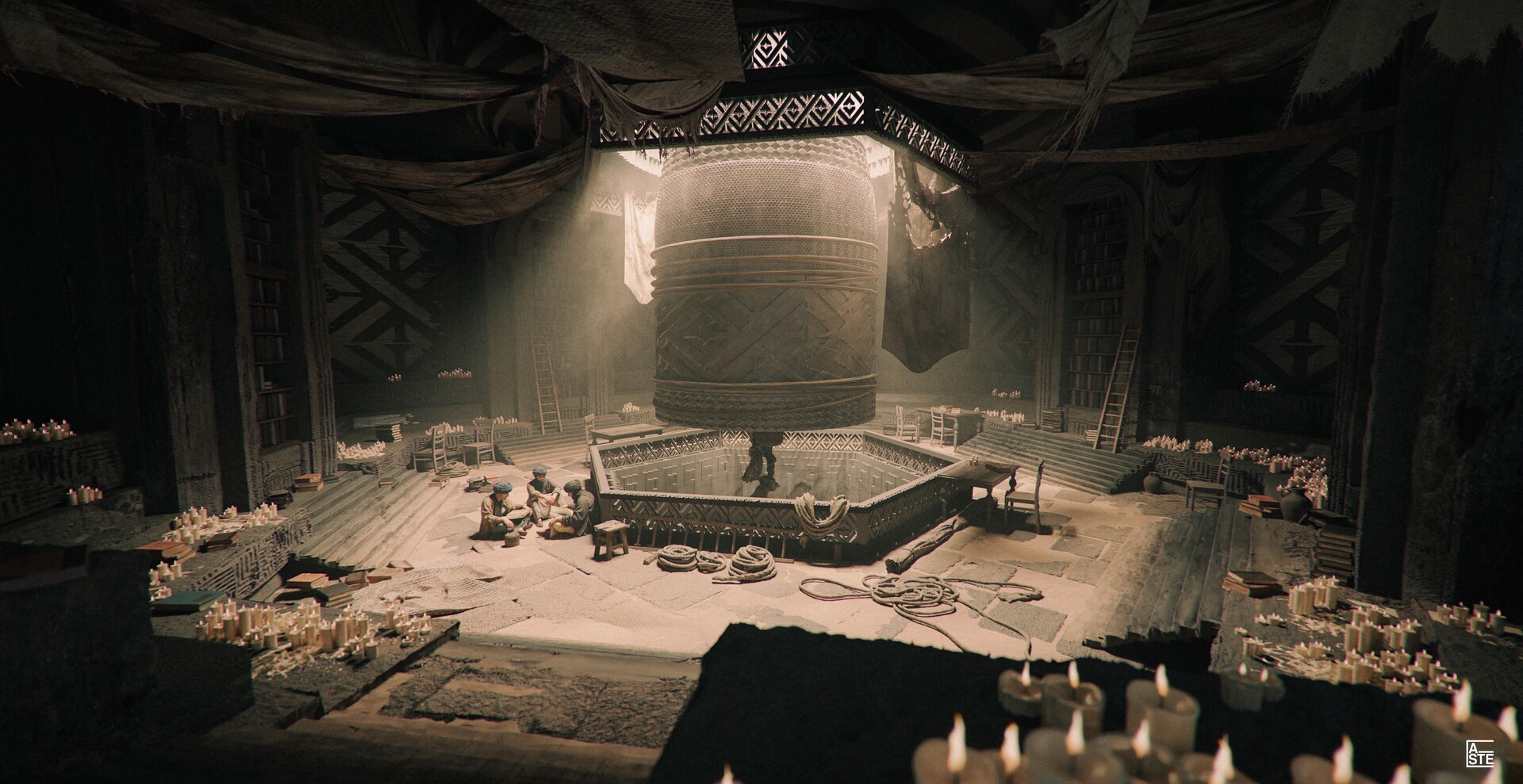 ArtStation - Abandoned library