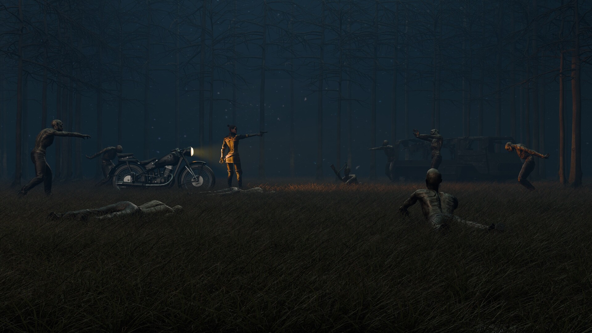 ArtStation - Zombie Forest Scene