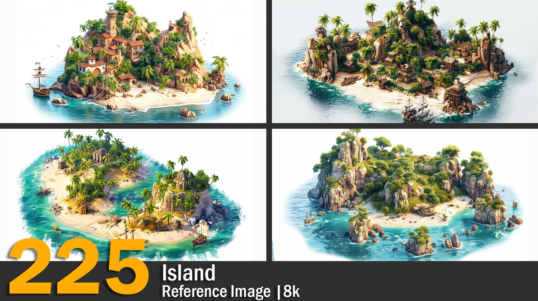 Lumière - Island | Reference Images | 8K