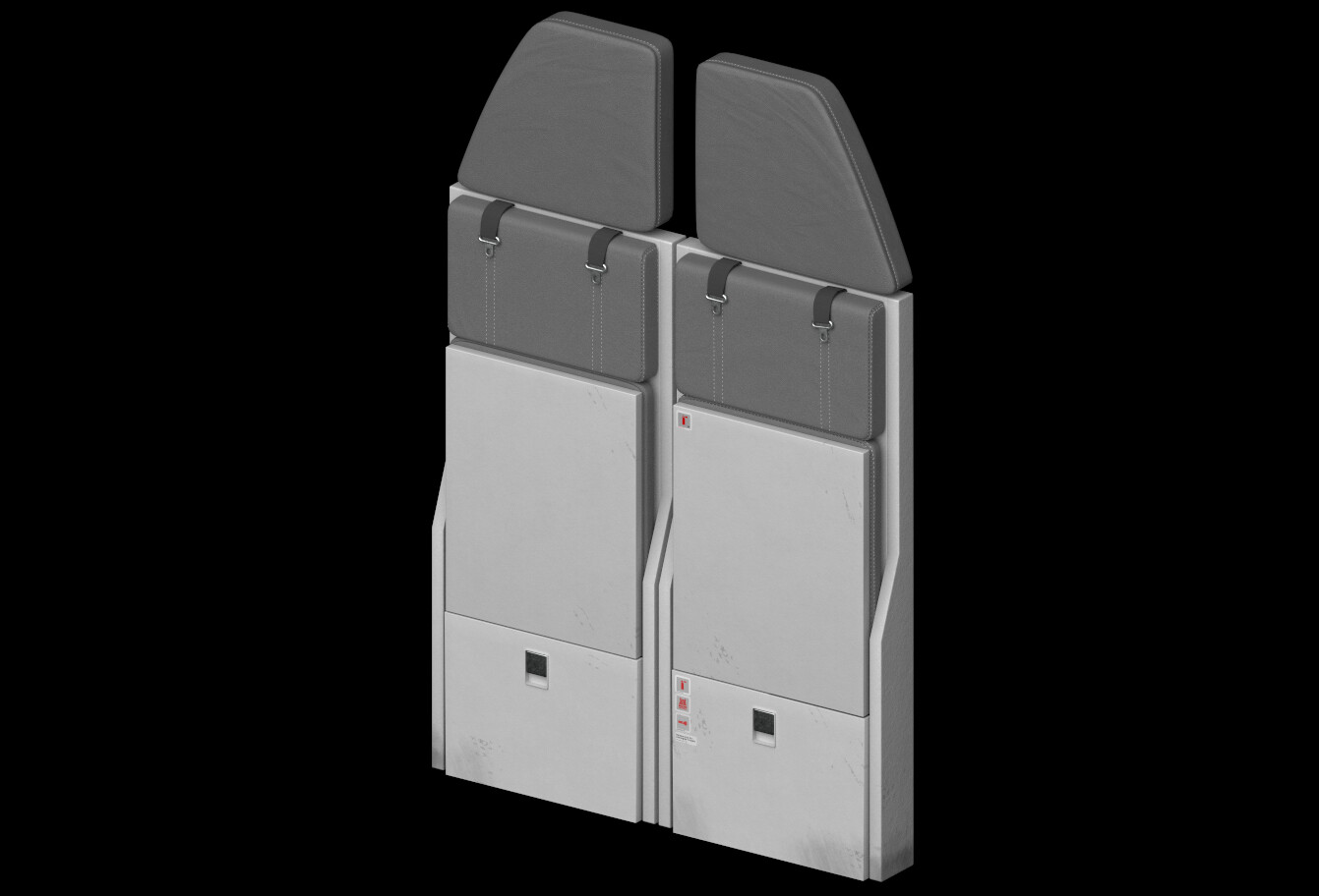 ArtStation - Airbus A320-232 crew jumpseat