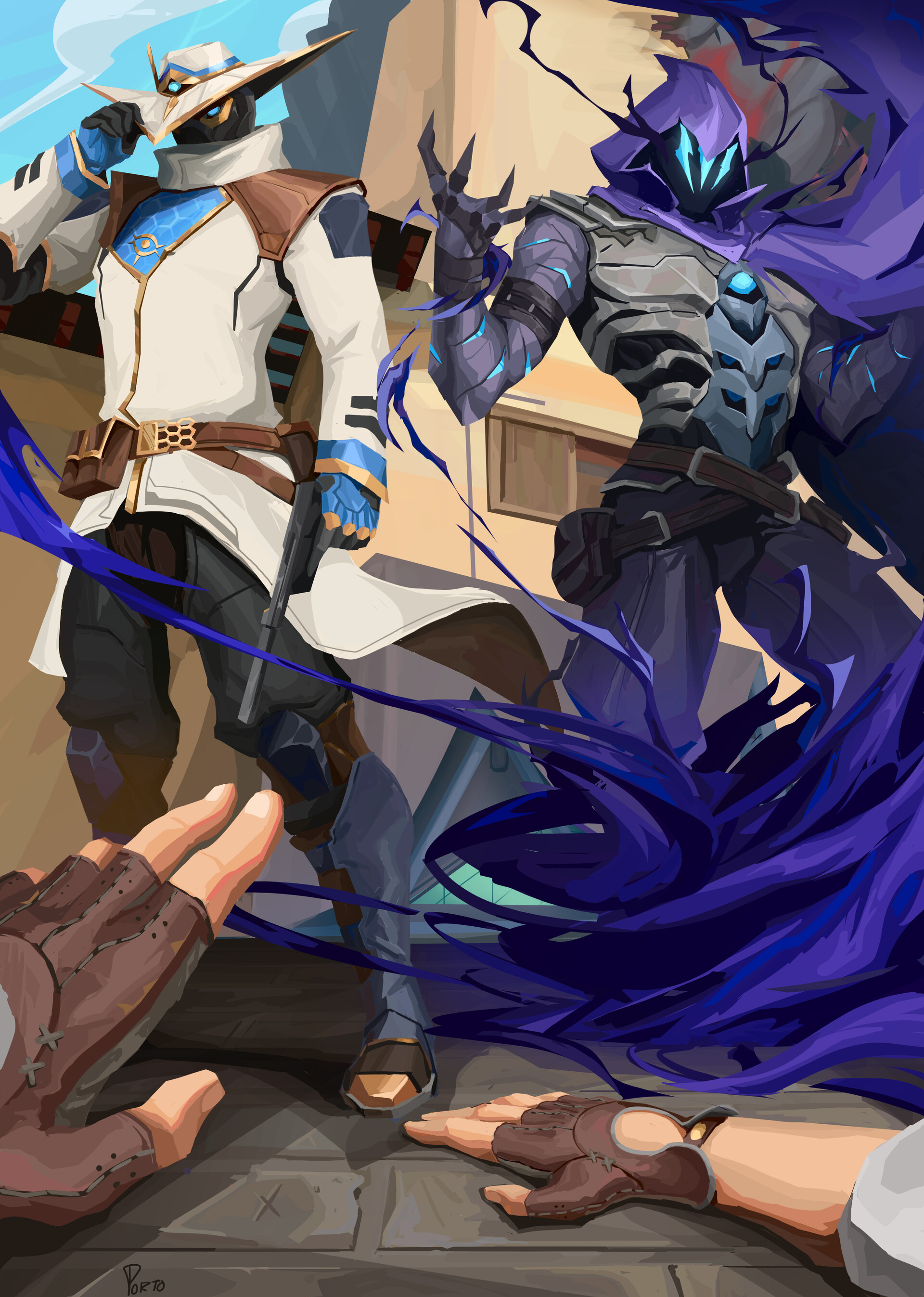 ArtStation - VALORANT Cypher & Omen banner fanart