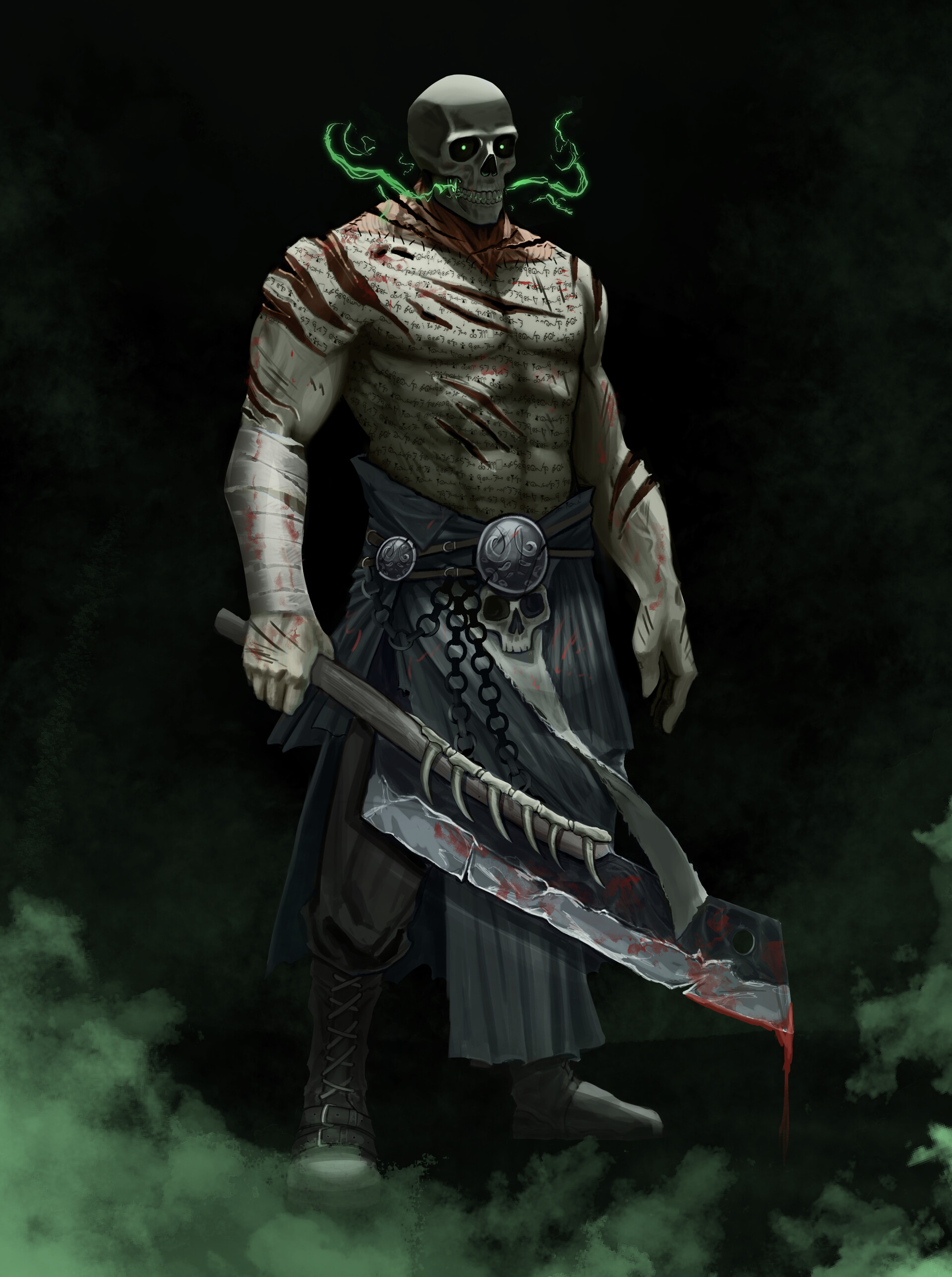 ArtStation - A Barbarian Warlock