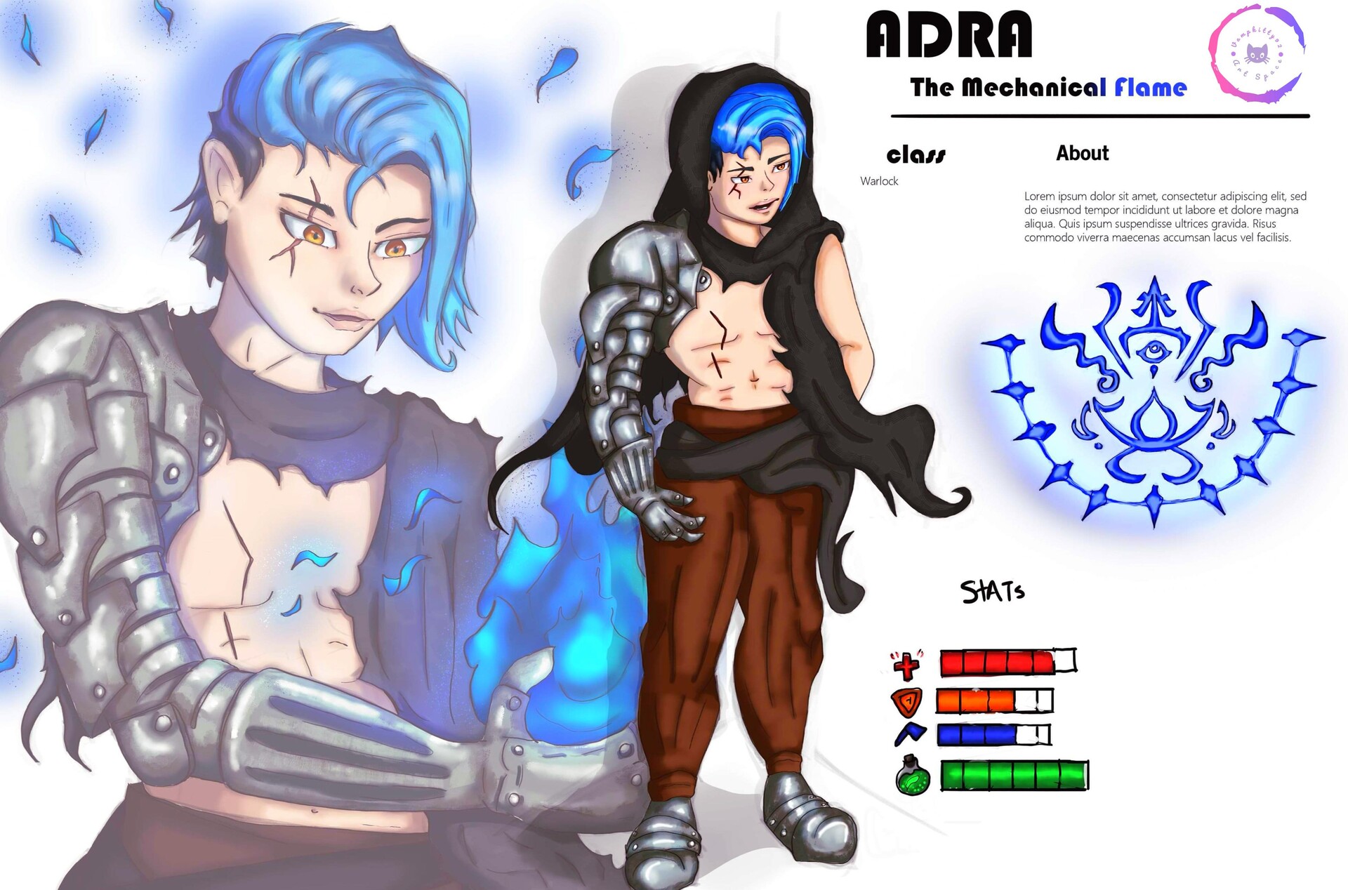 ArtStation - Full Character sheet for Adra