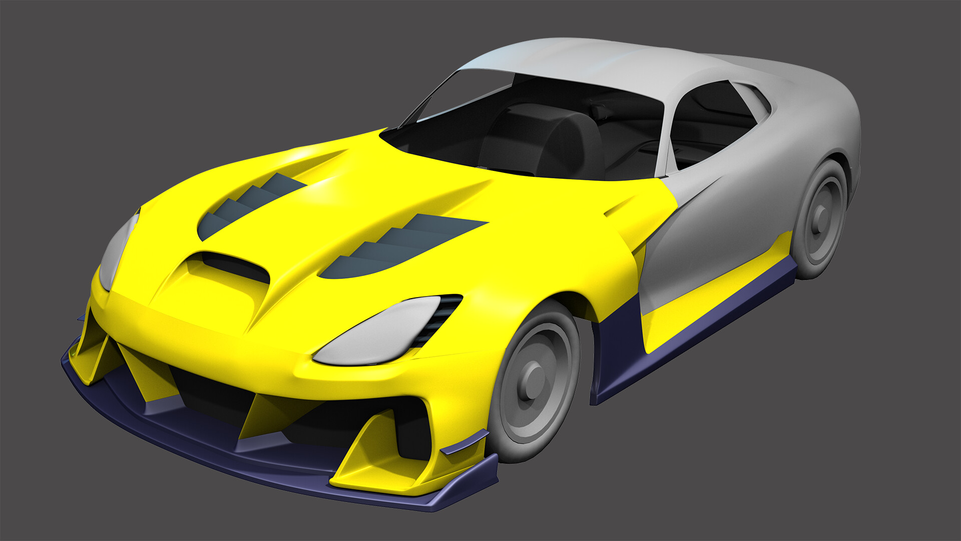 ArtStation - High poly Dodge Viper Hycade body kit and low poly Subaru ...