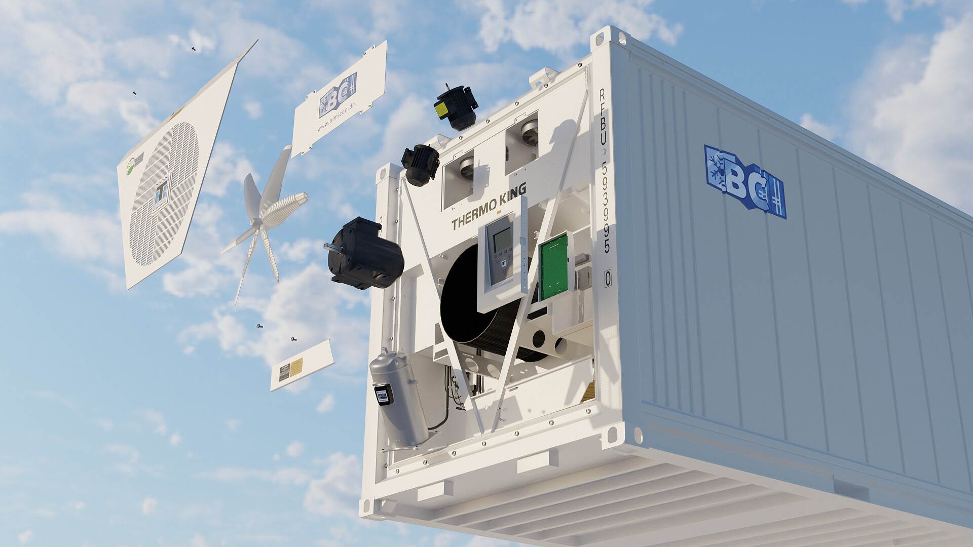 Ian - 3D Industrial Refrigerated Shipping Containers