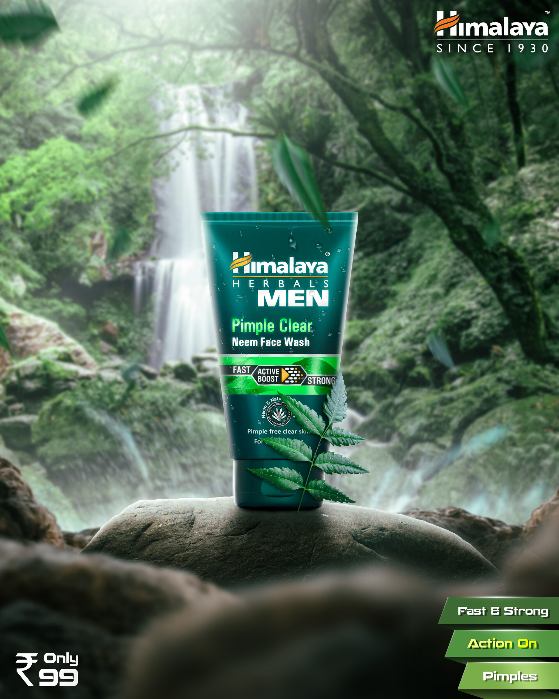 ArtStation - Advertisement for Himalaya Men face wash
