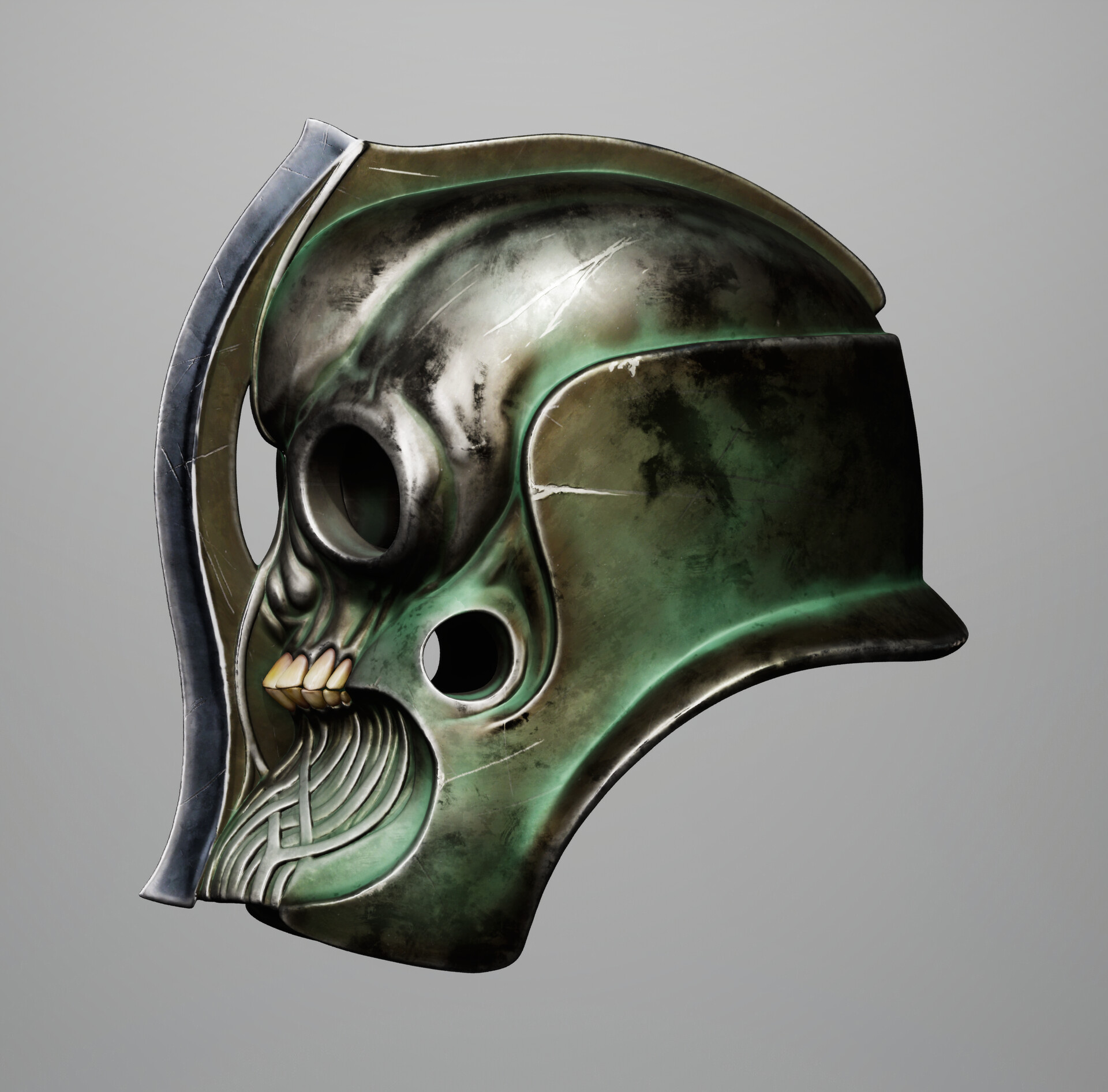 ArtStation - Dwarfen Barbarian Helmet