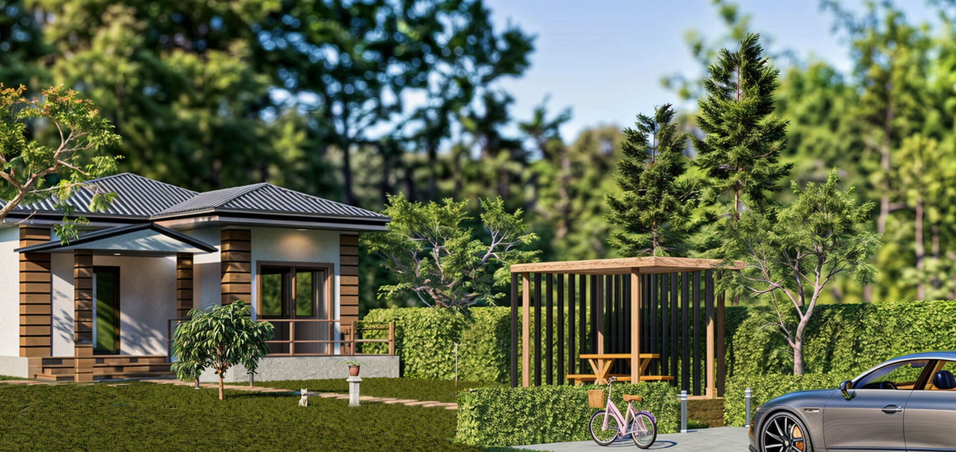 ArtStation - Village House Render