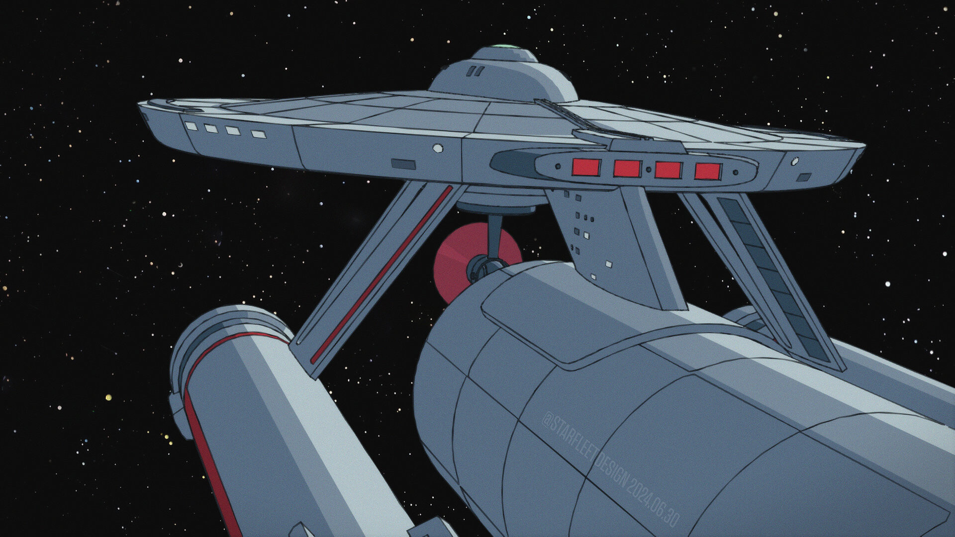 StarfleetDesign - Assorted 2.5D starships