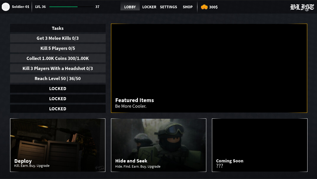 ArtStation - FPS Lobby UI