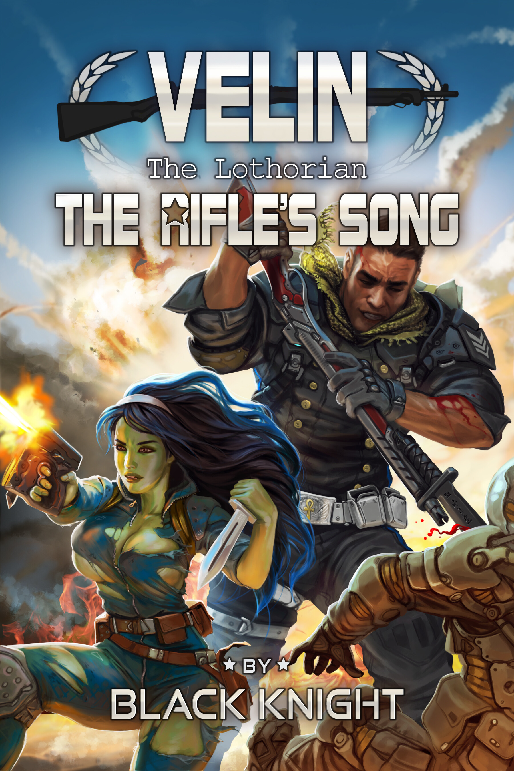 ArtStation - Book cover for "Velin The Lothorian - The Rifle's Song ...