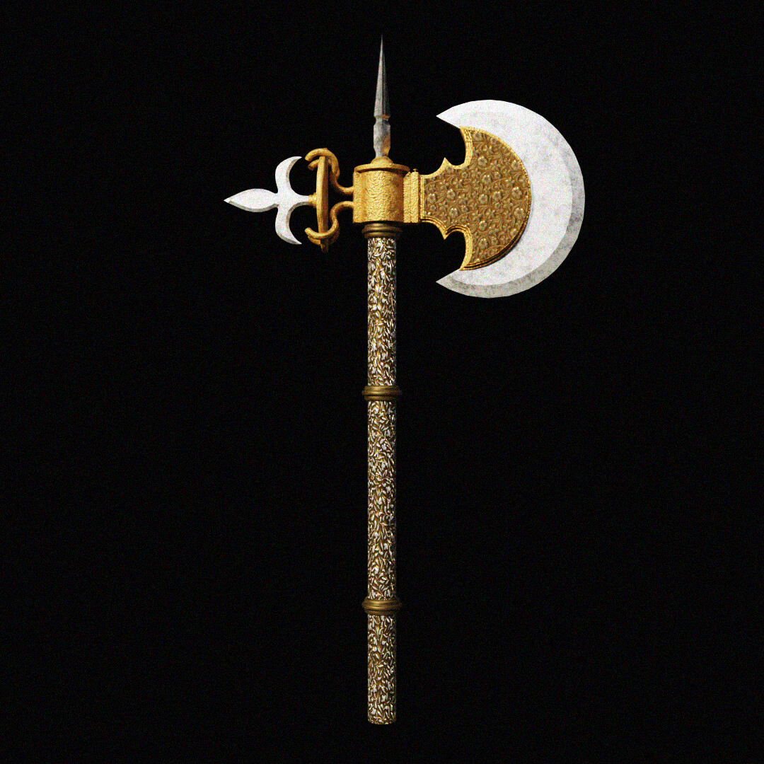 ArtStation - Medieval Halberd.