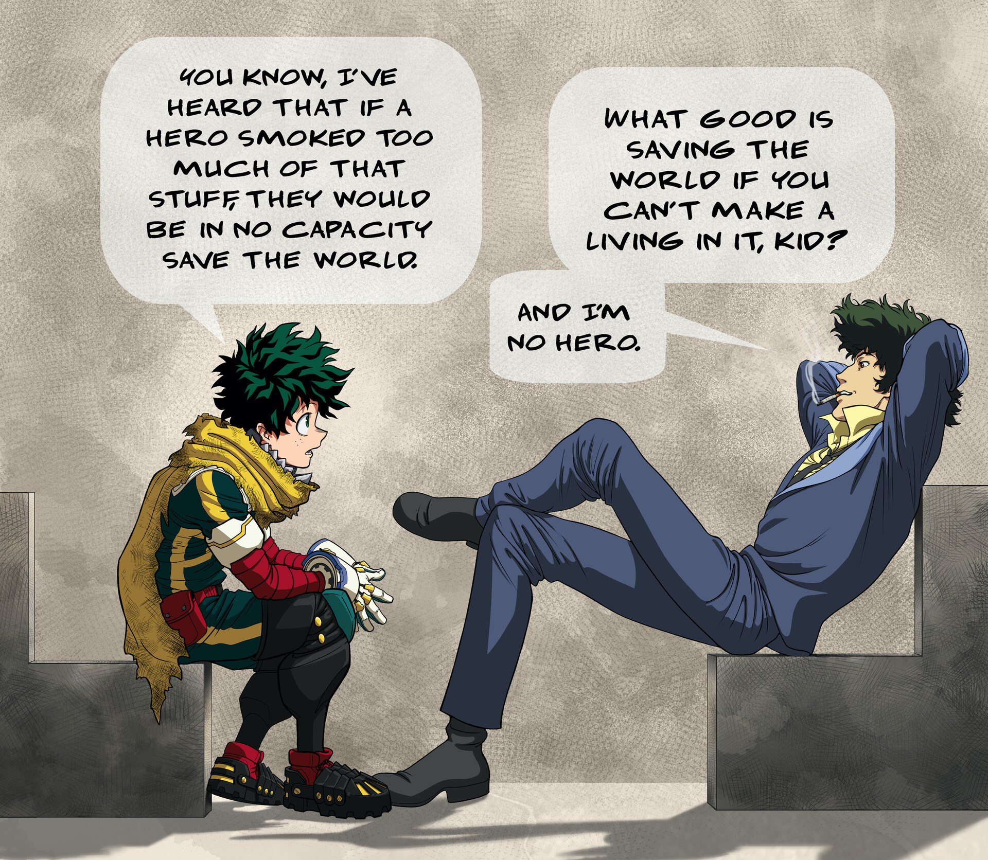 ArtStation - Commission: Hero and Anti-Hero