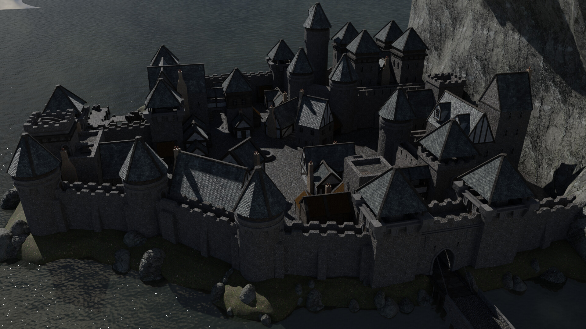 ArtStation - Modular Castle Kitbash Render