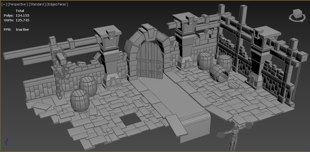 ArtStation - Dungeon modeling concept - 3dsMax