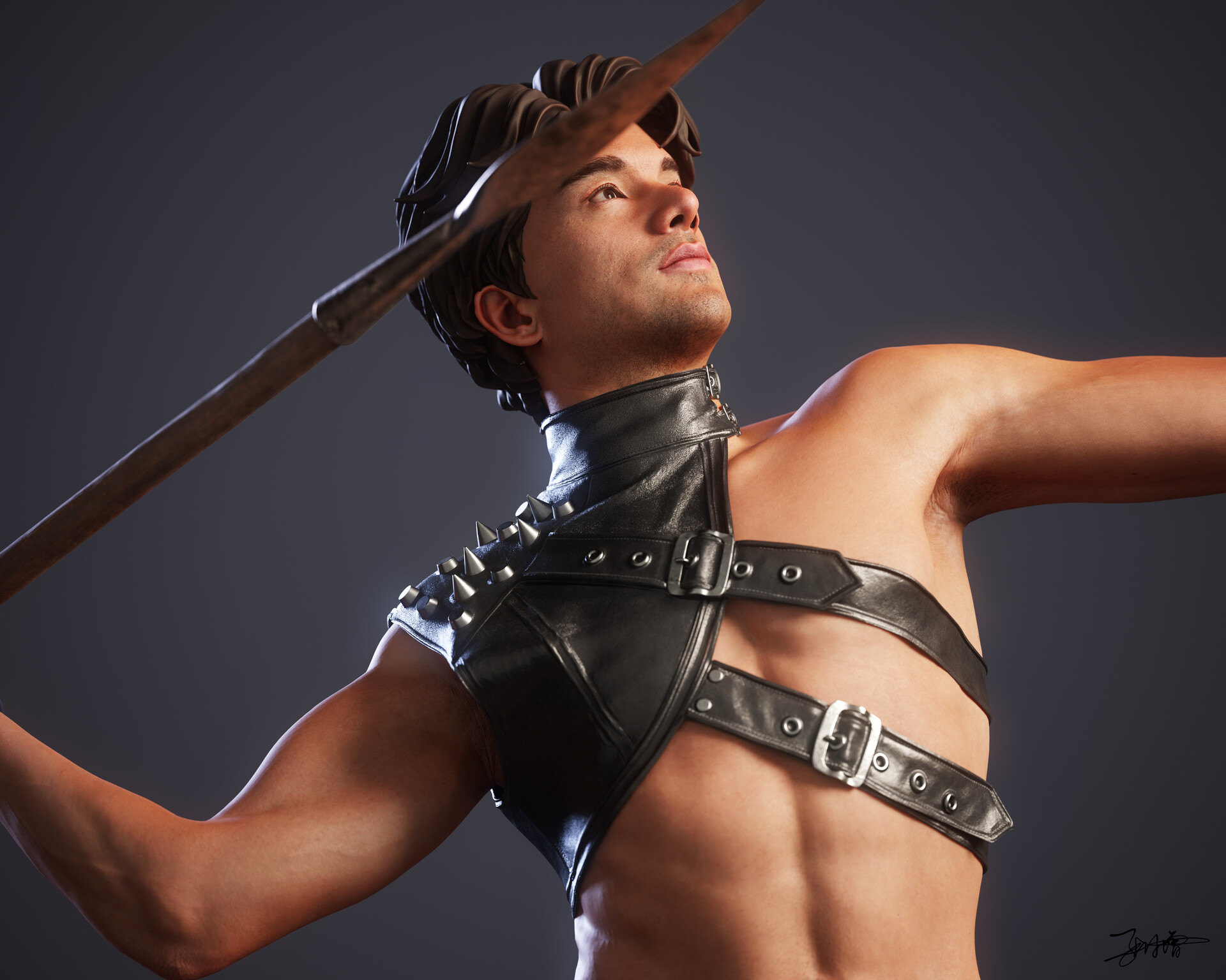 ArtStation - 耍标枪的男人