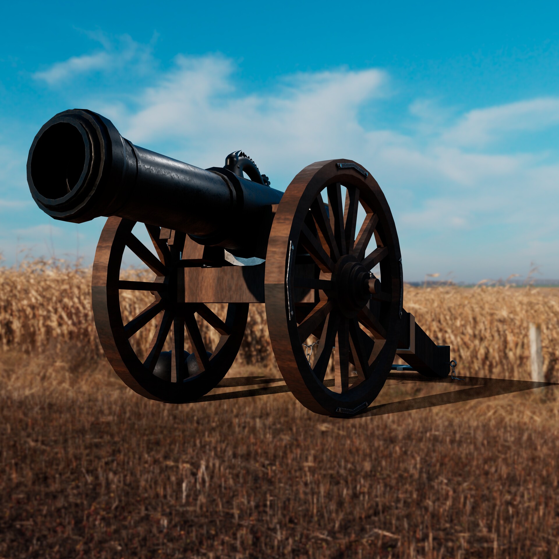 ArtStation - Old Cannon model