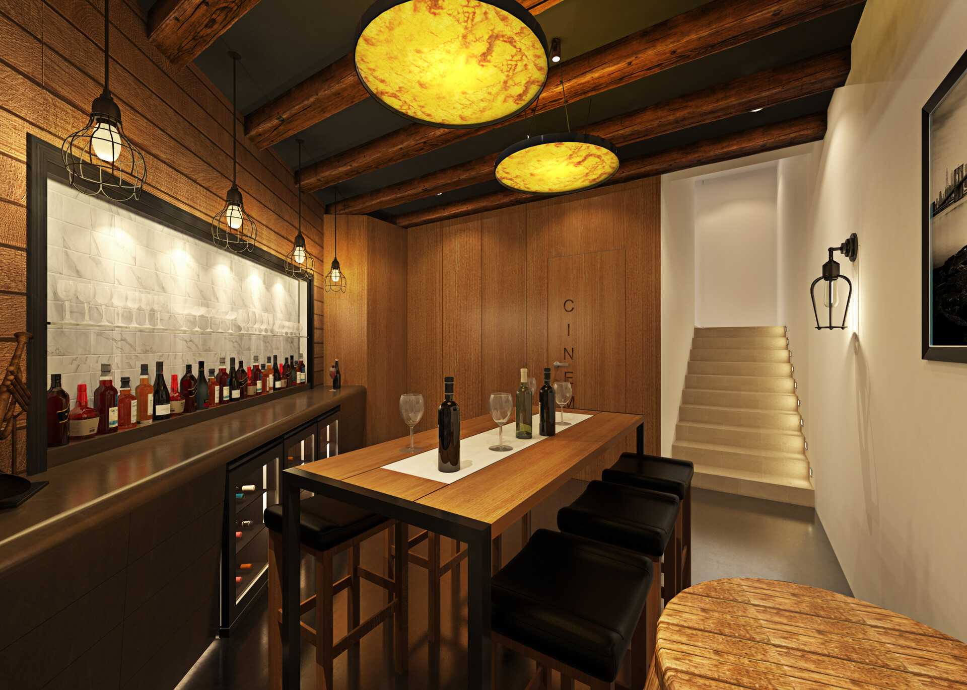 ArtStation - "Elegance in 3D: Stunning Bar Renderings"
