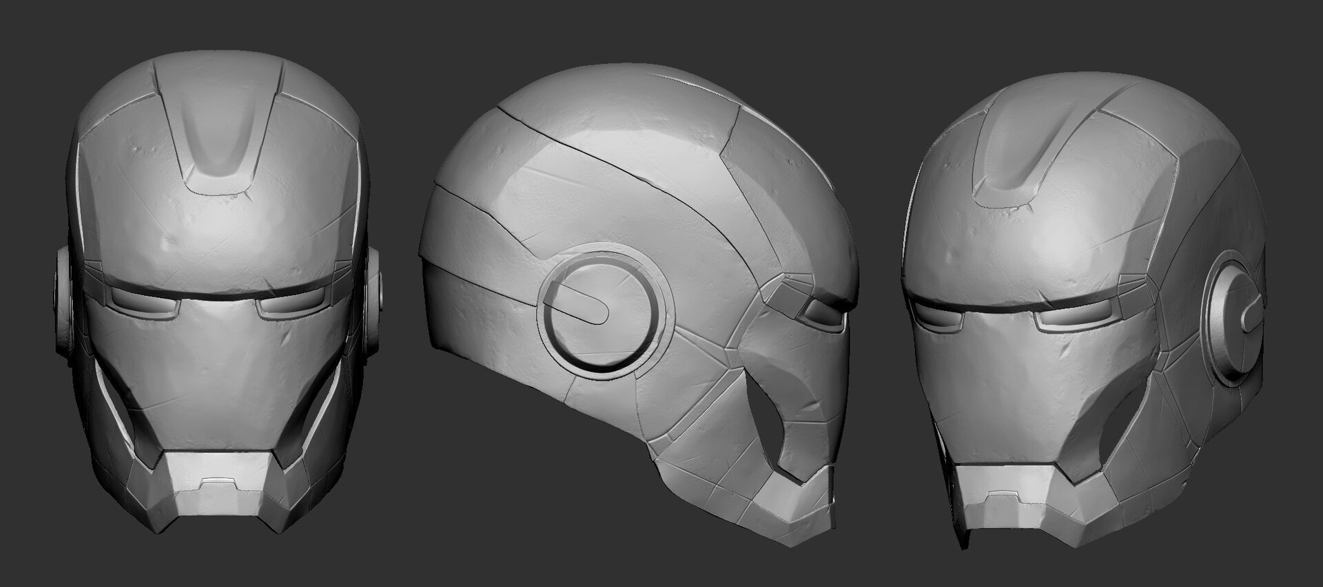 ArtStation - iron man helmet