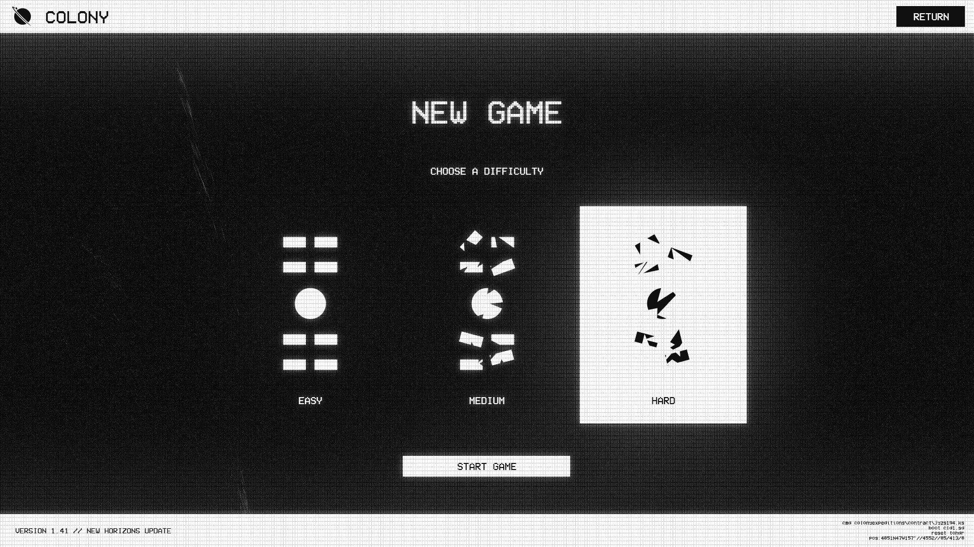 Lilian Réfrégés - COLONY - Sci-Fi Retro Space Game | UI/UX Design