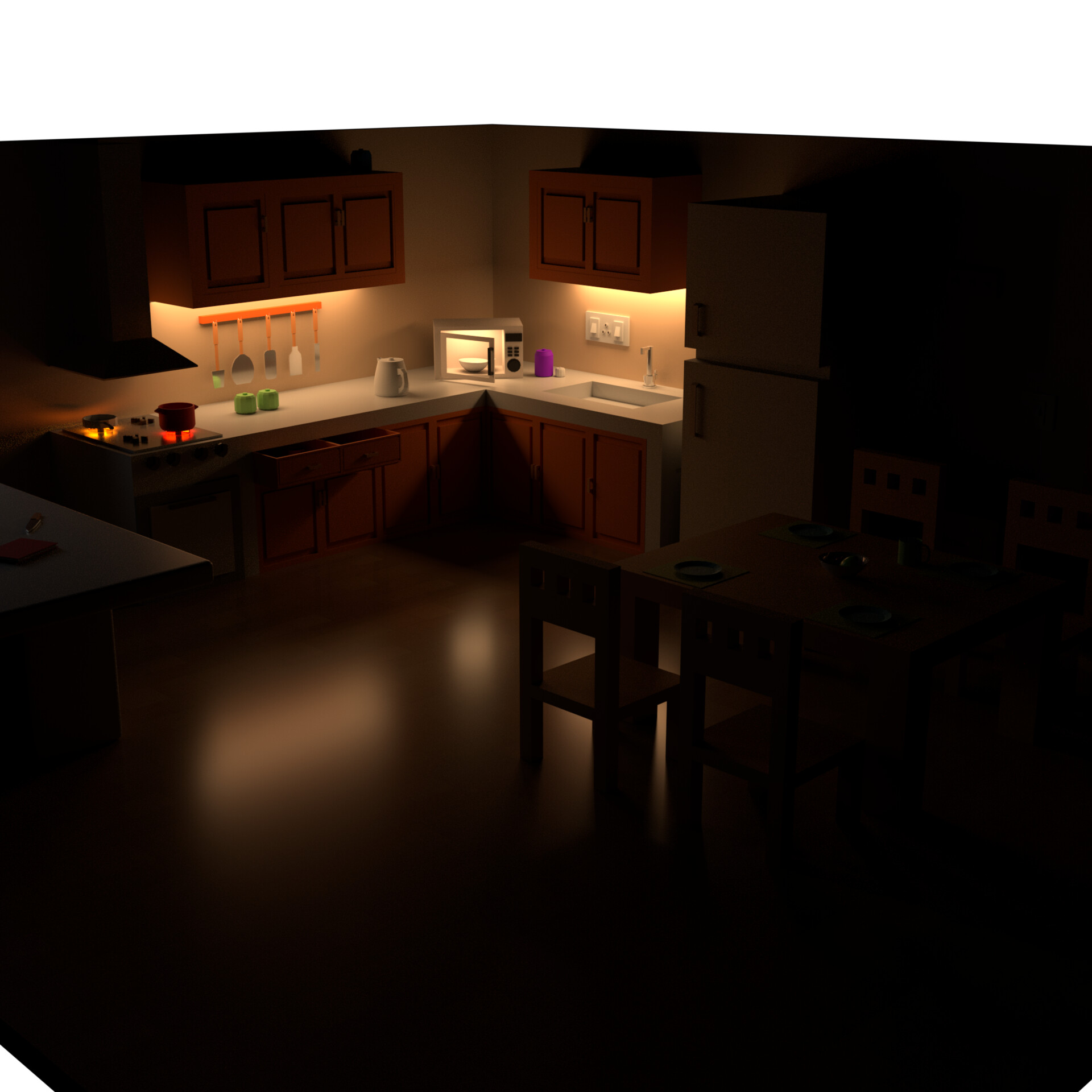 ArtStation - Stylized 3D Kitchen Model