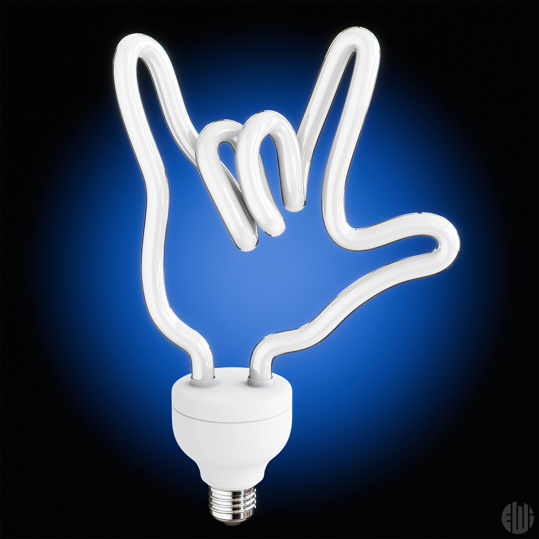 ArtStation - 3D Metal Lightbulb