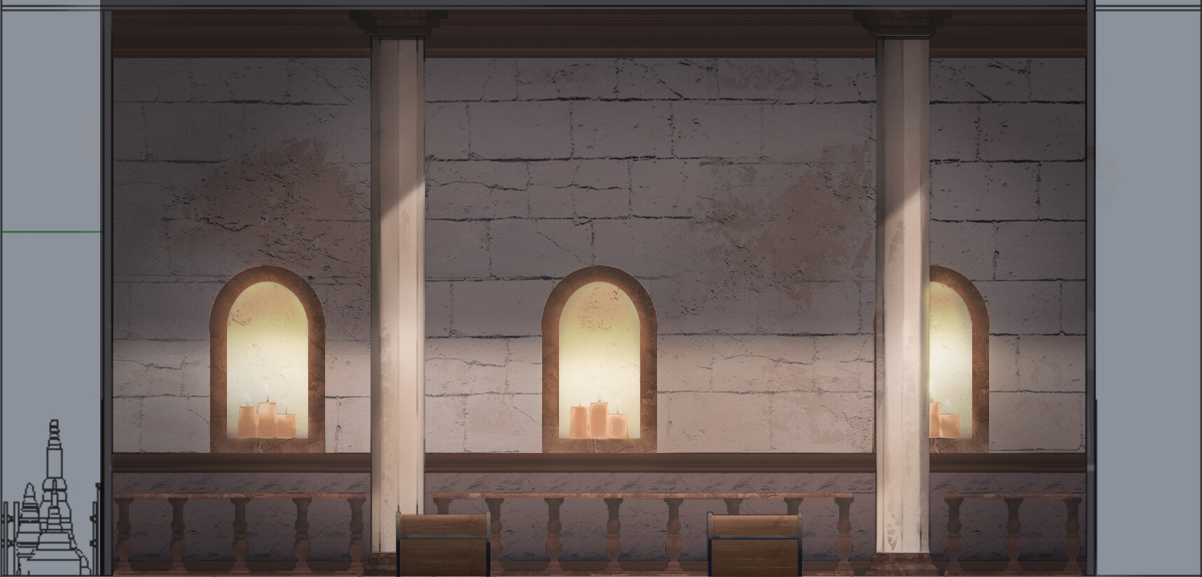 ArtStation - Dungeon Queue Line Concept