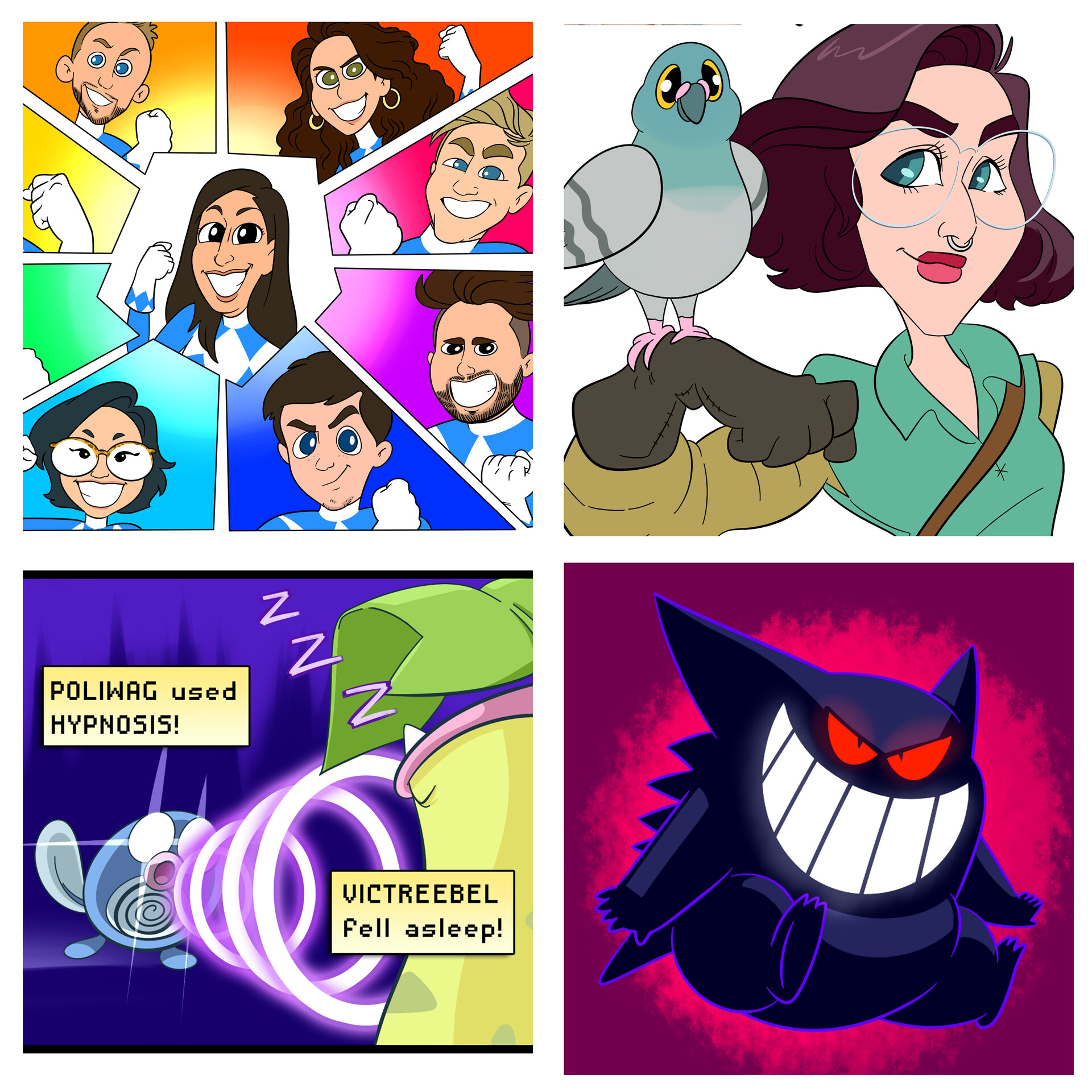 Justin Hall - Comic and Digital Art Highlights