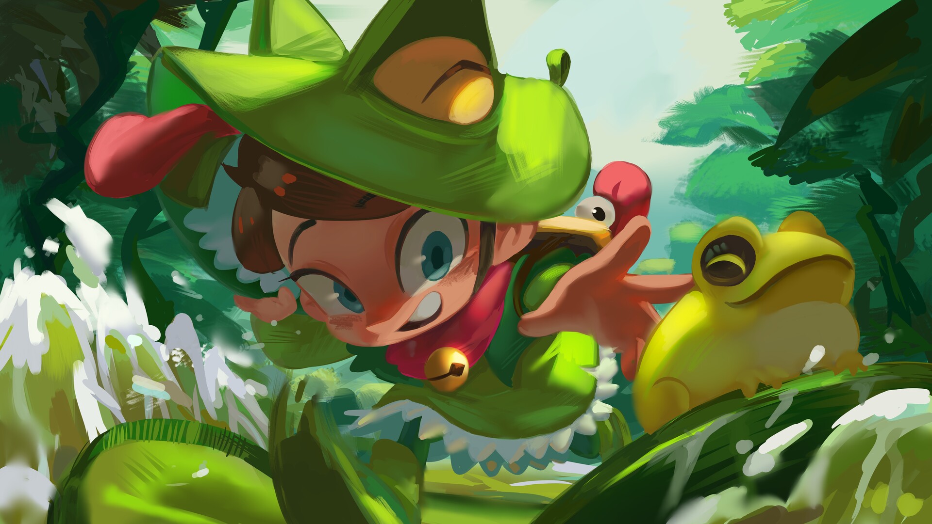 ArtStation - Lily, "The curious witch"