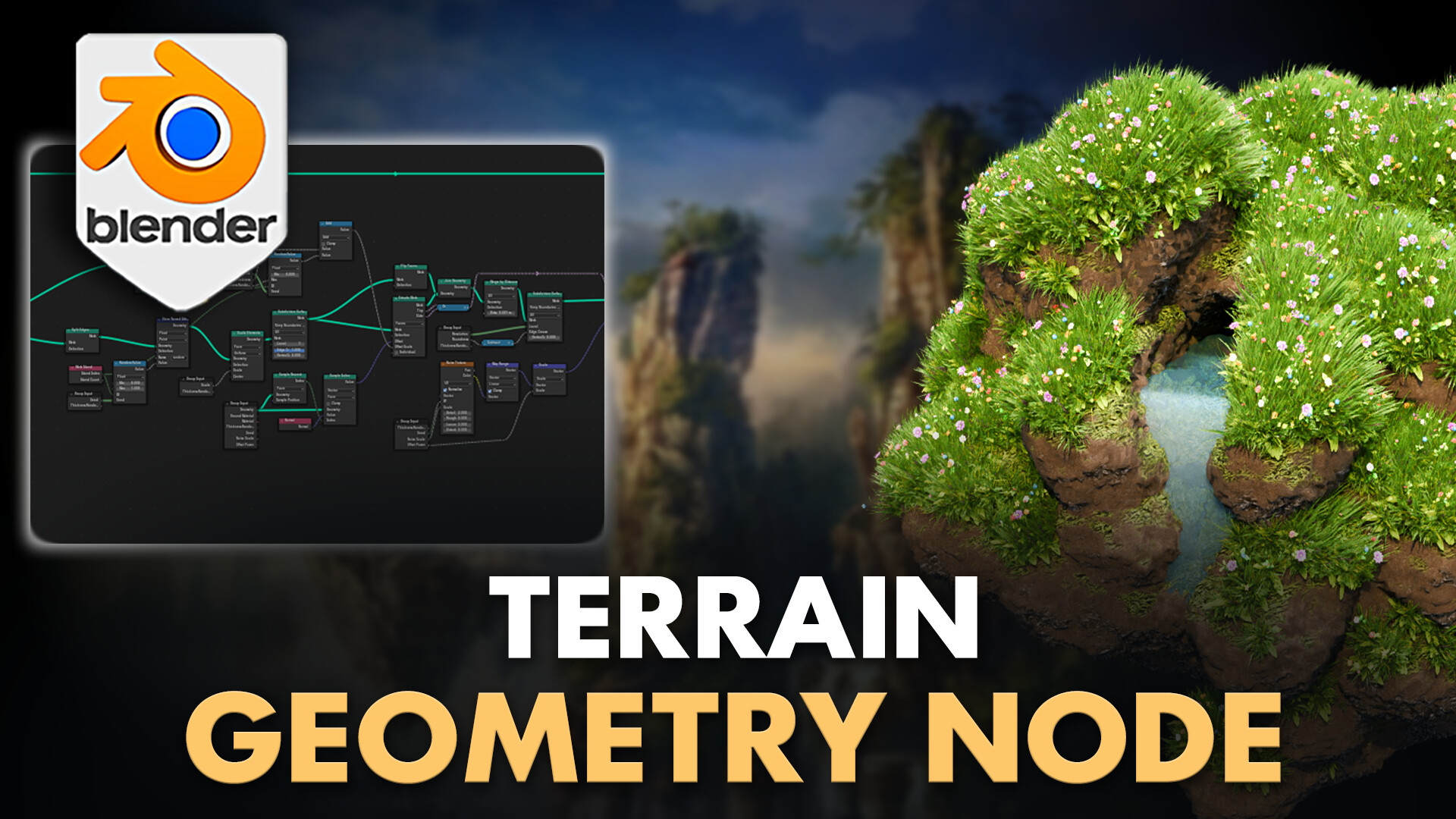 3D Tudor - Blender Geometry Node Terrain Generator