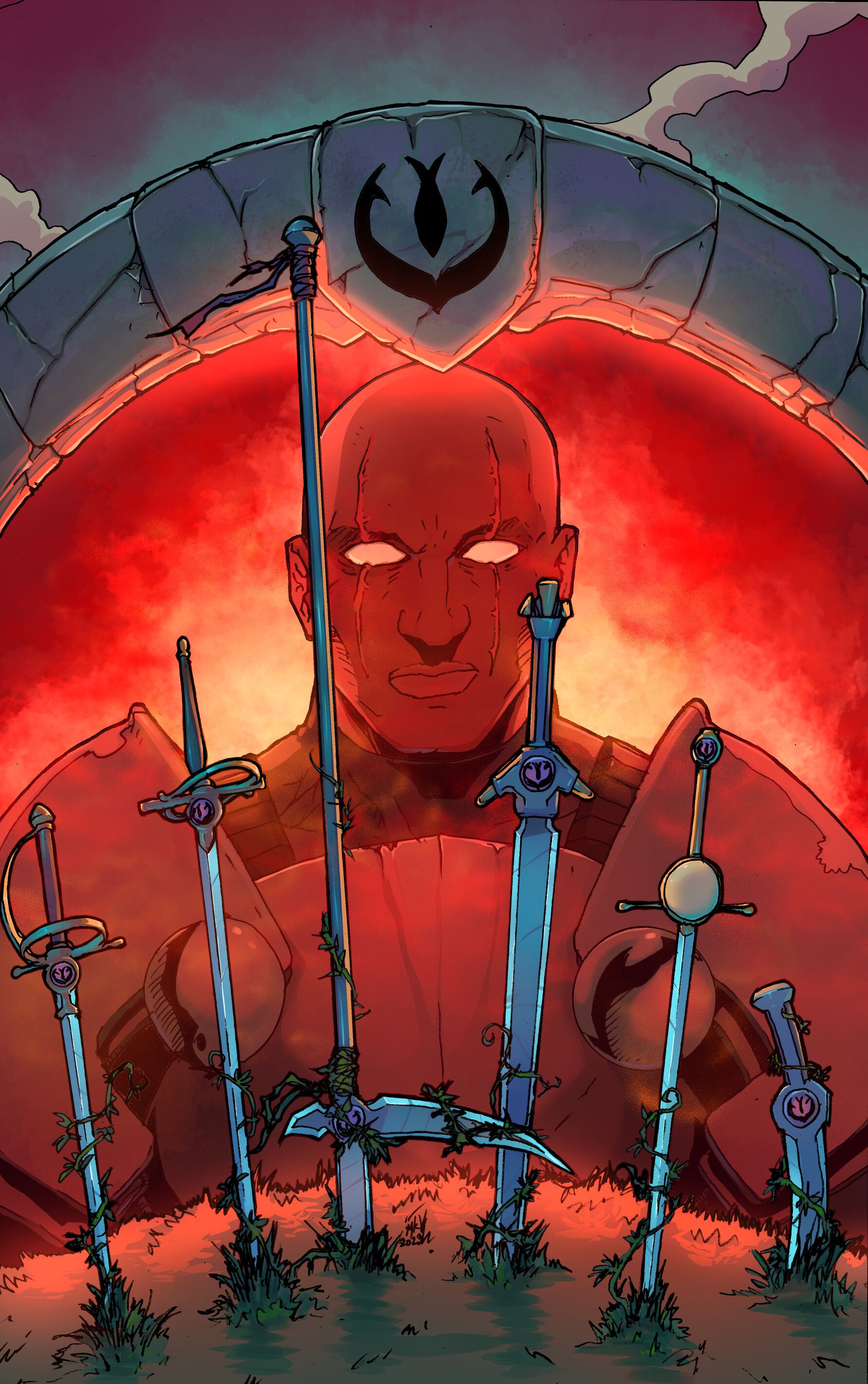 ArtStation - EDGE ALT COVER #6 cover coloring for The Edge comic book