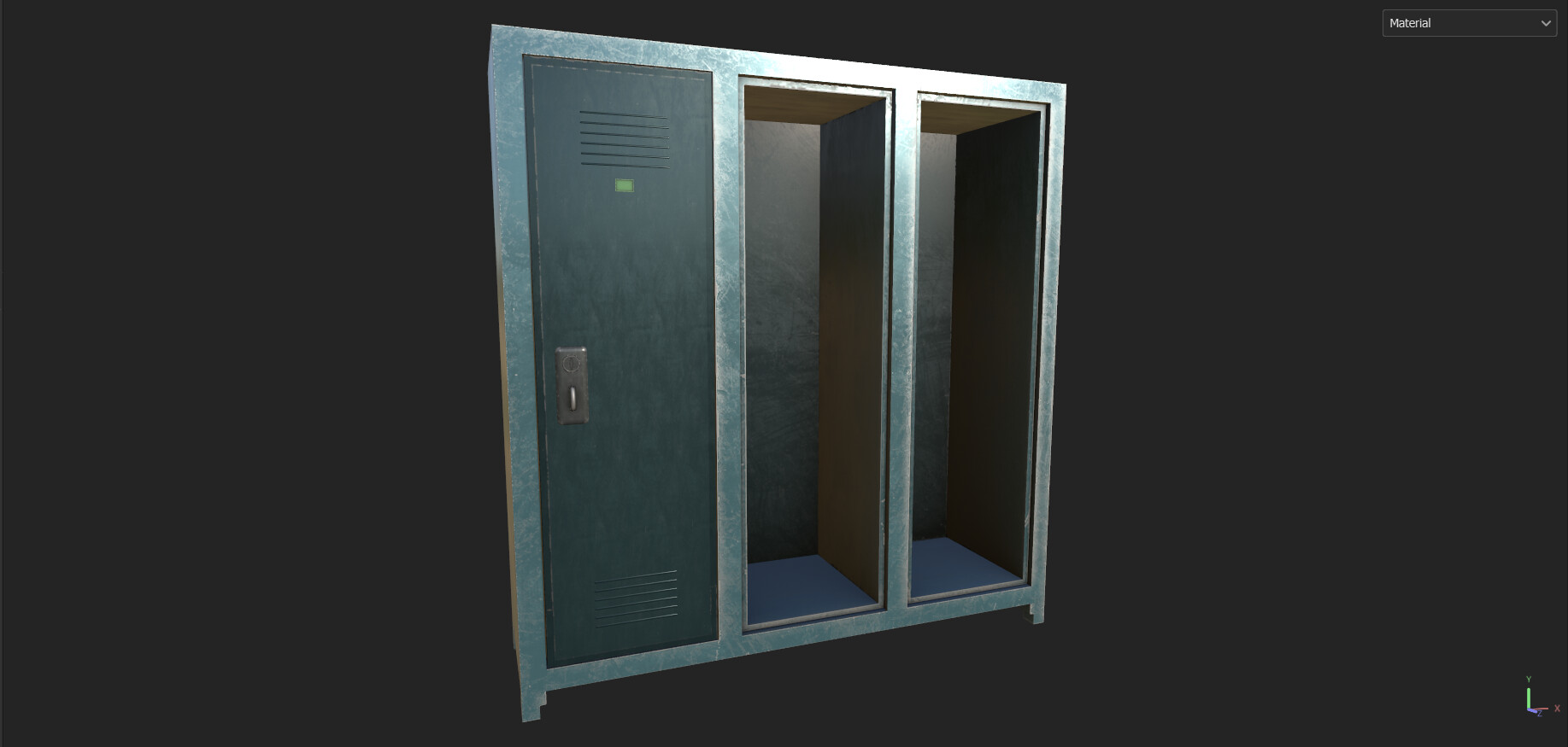 ArtStation - 3D Locker Model High Poly With Textures And Hanger