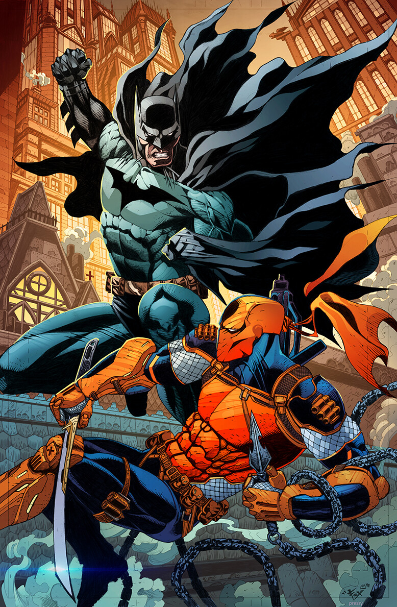 batman vs deathstroke coloring pages