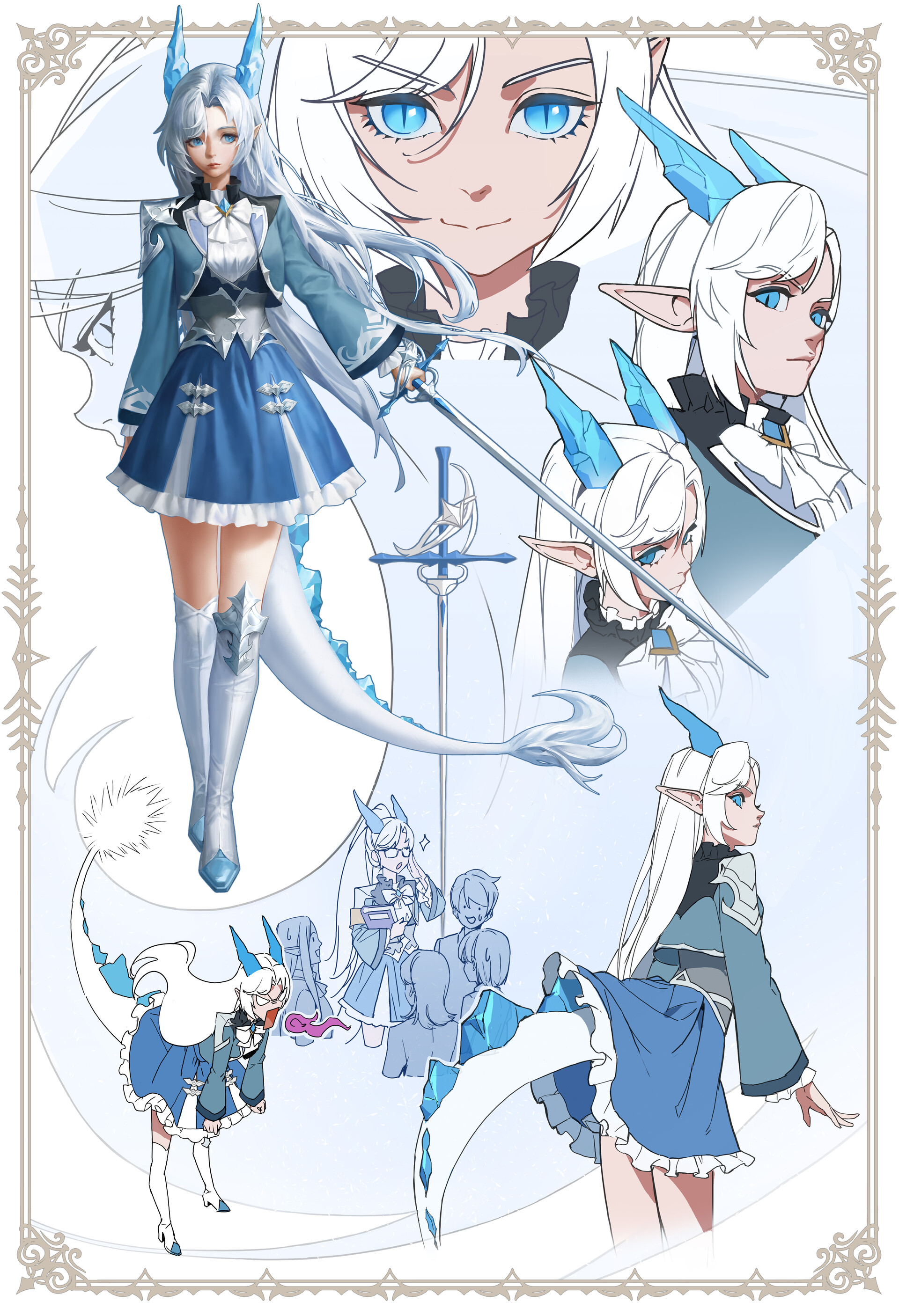 ArtStation - OC character / Ice Dragon